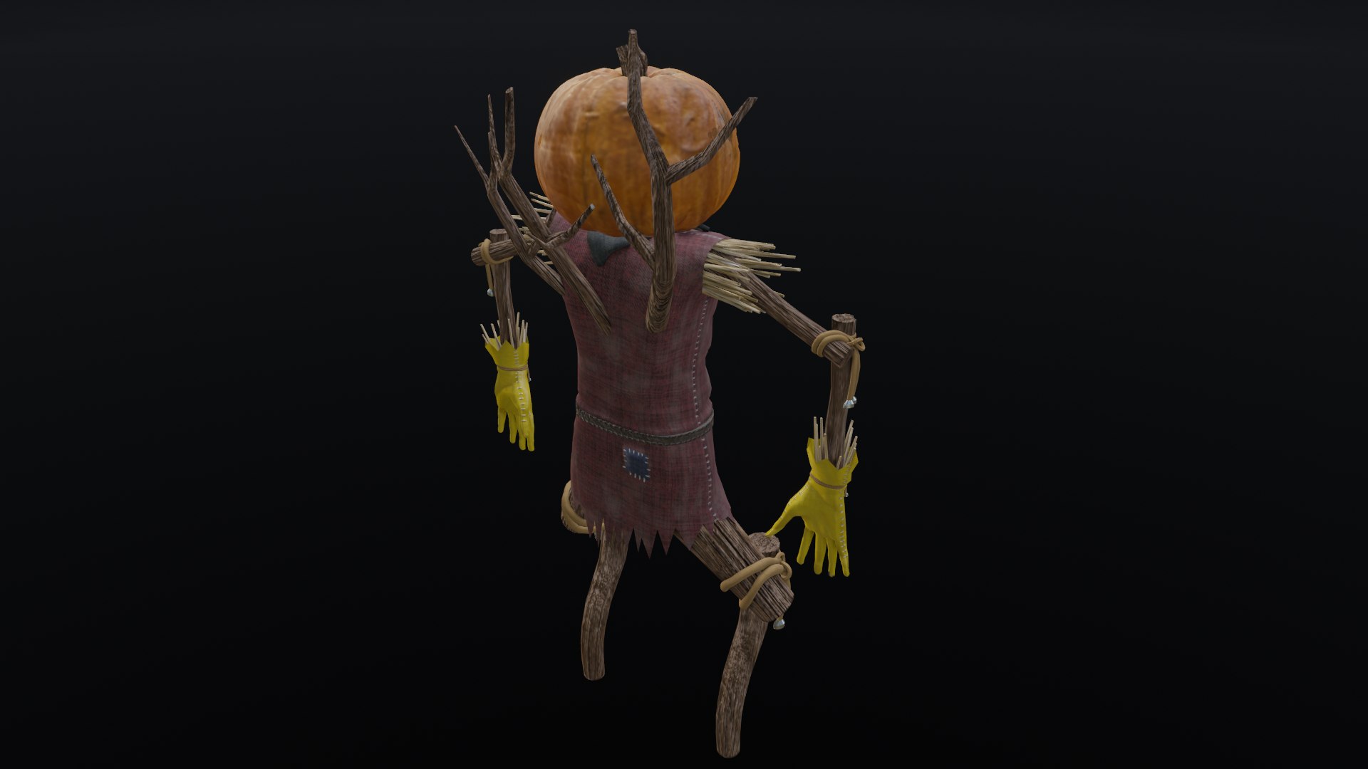 3D Model Scarecrow Rigged - TurboSquid 2020081
