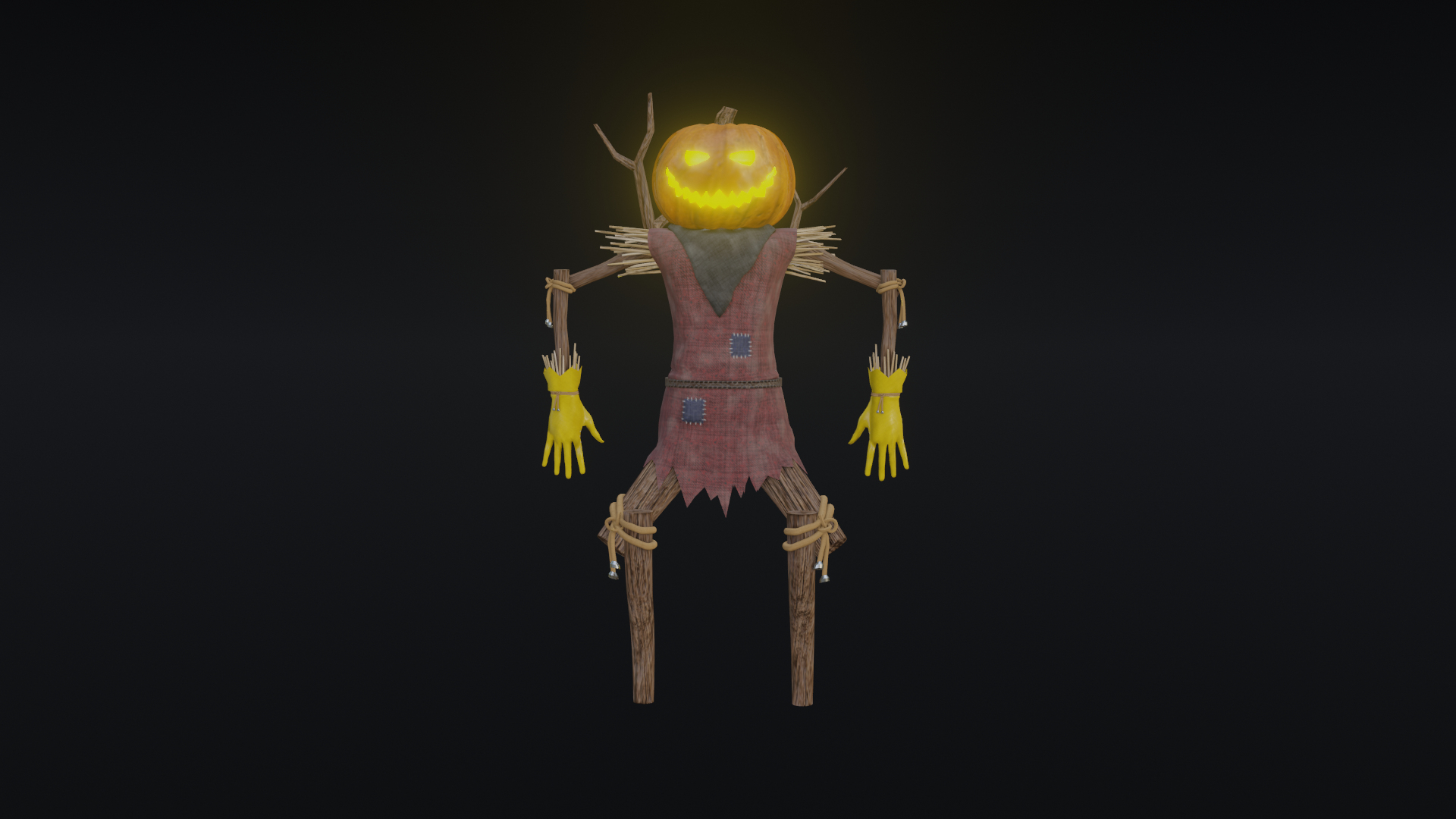 3D Model Scarecrow Rigged - TurboSquid 2020081