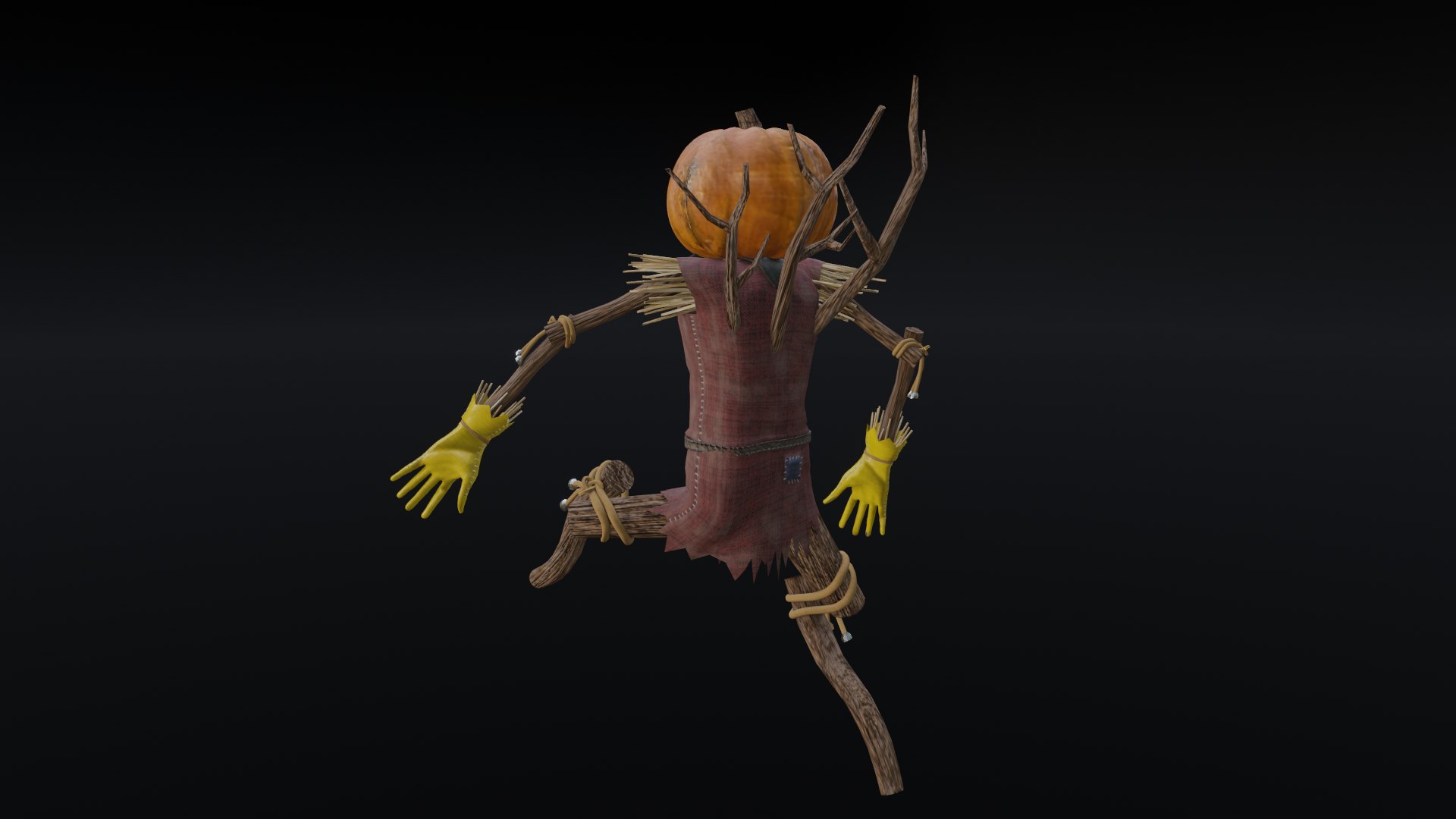 3D Model Scarecrow Rigged - TurboSquid 2020081