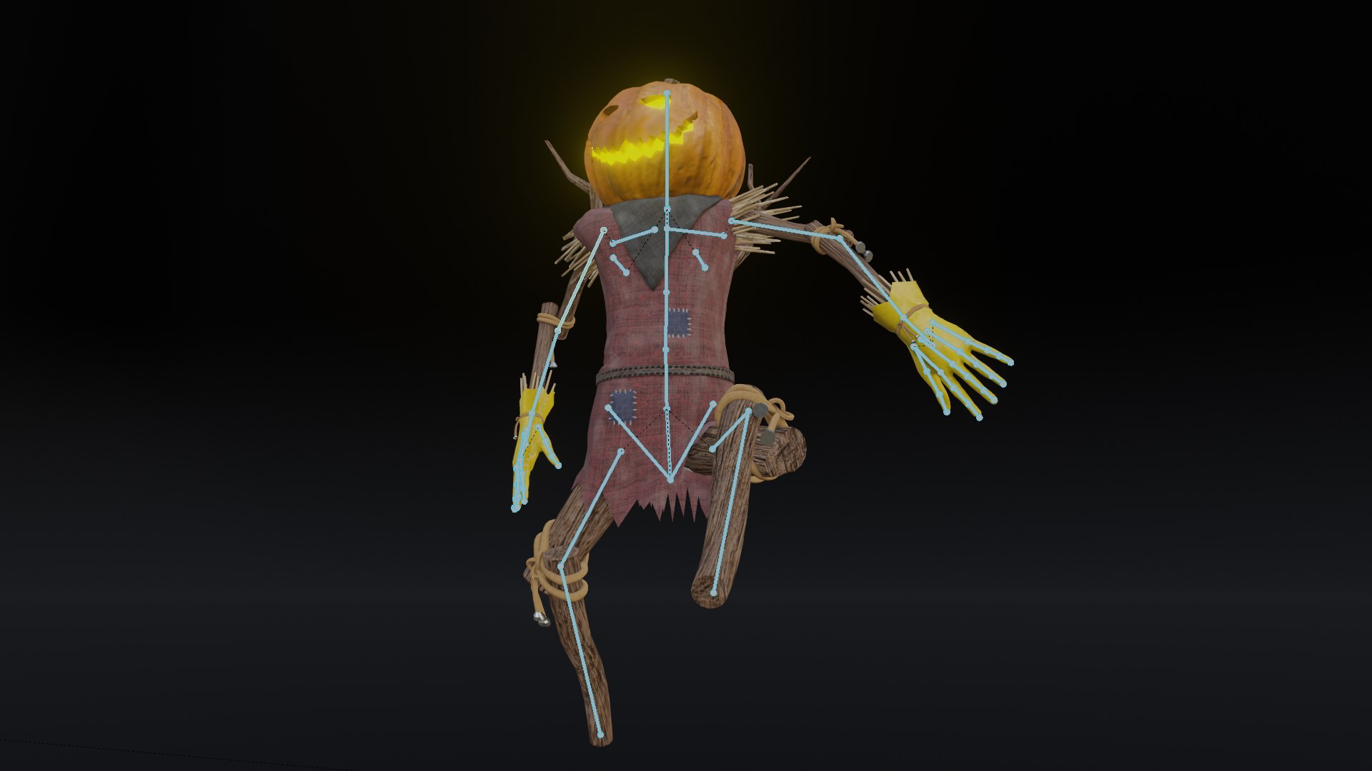 3D Model Scarecrow Rigged - TurboSquid 2020081