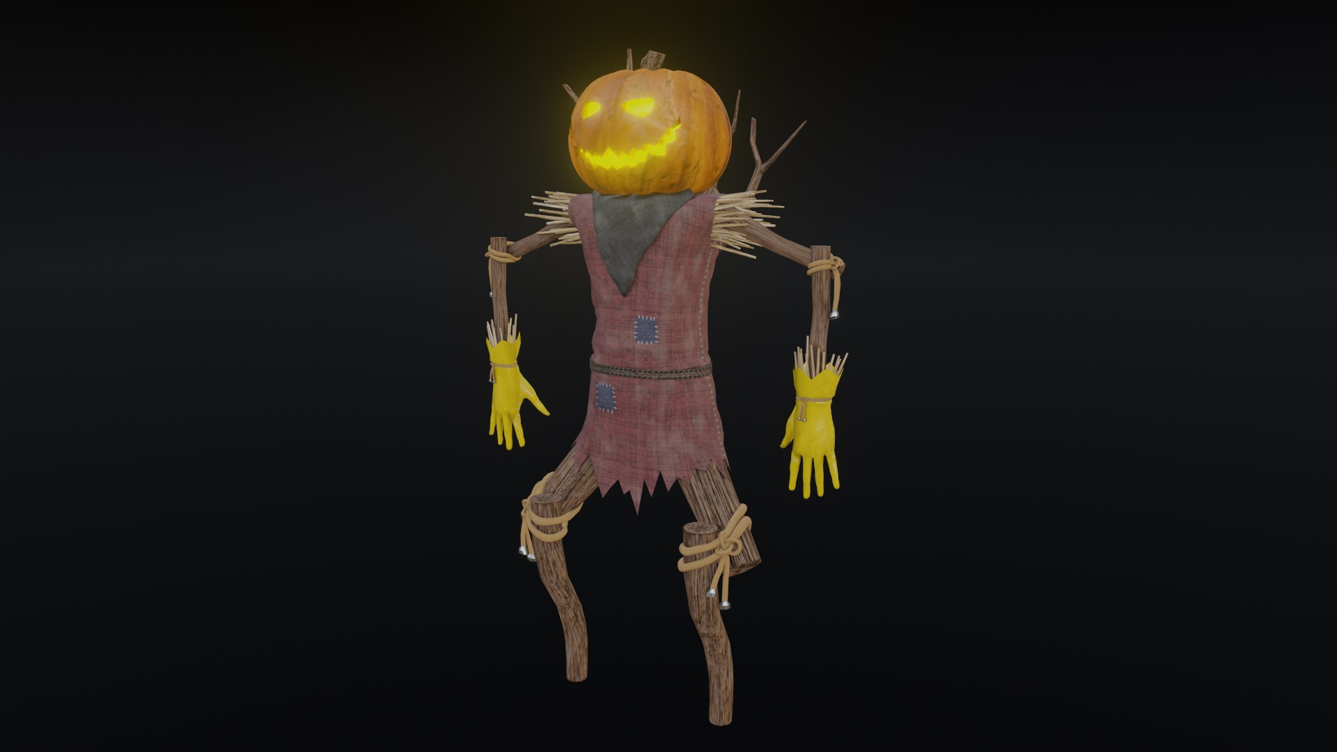 3D Model Scarecrow Rigged - TurboSquid 2020081