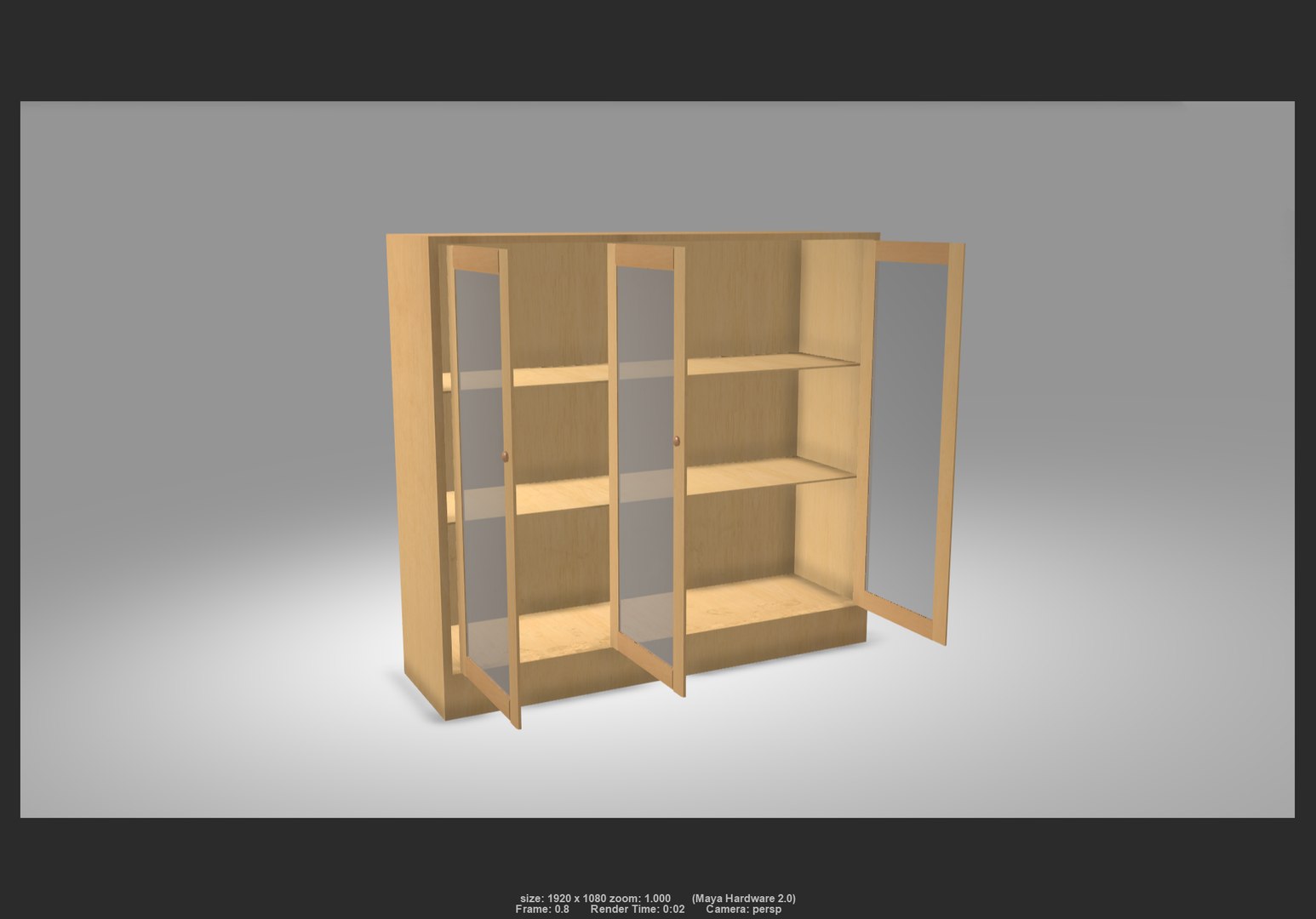 3D Cabinet Model - TurboSquid 1359035