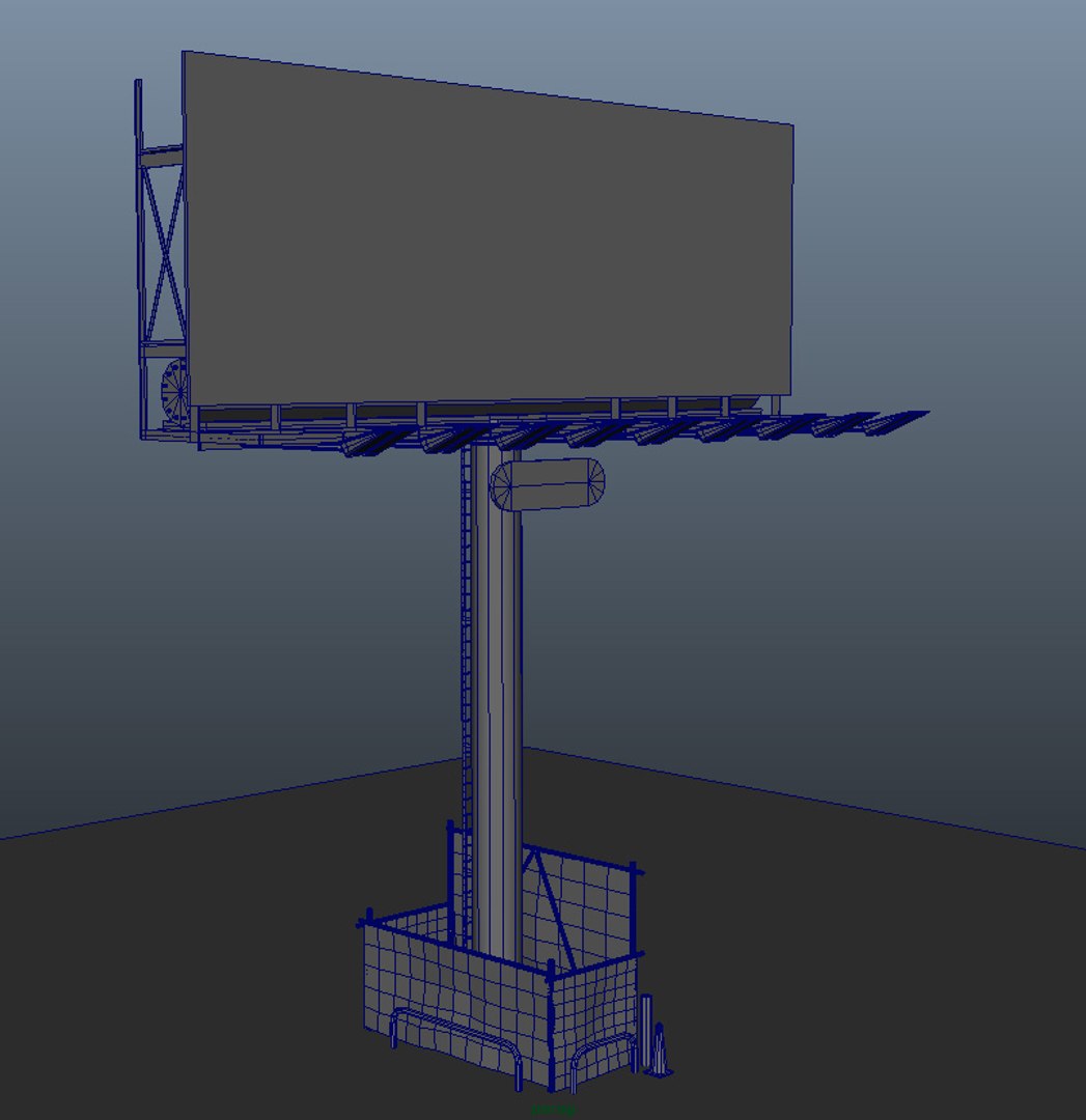 3d Billboard Sign Model