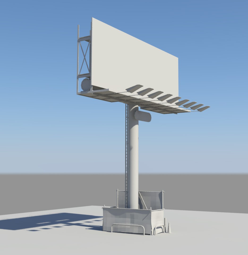 3d Billboard Sign Model