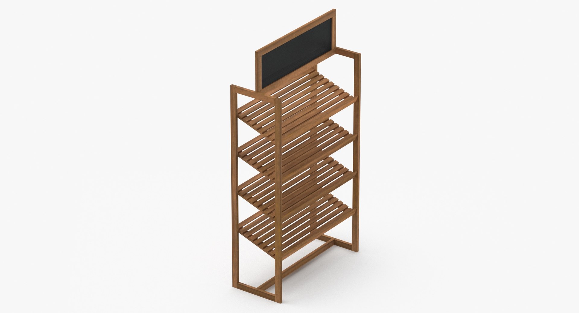 3D Bread Display Rack Standing Model - TurboSquid 1975622