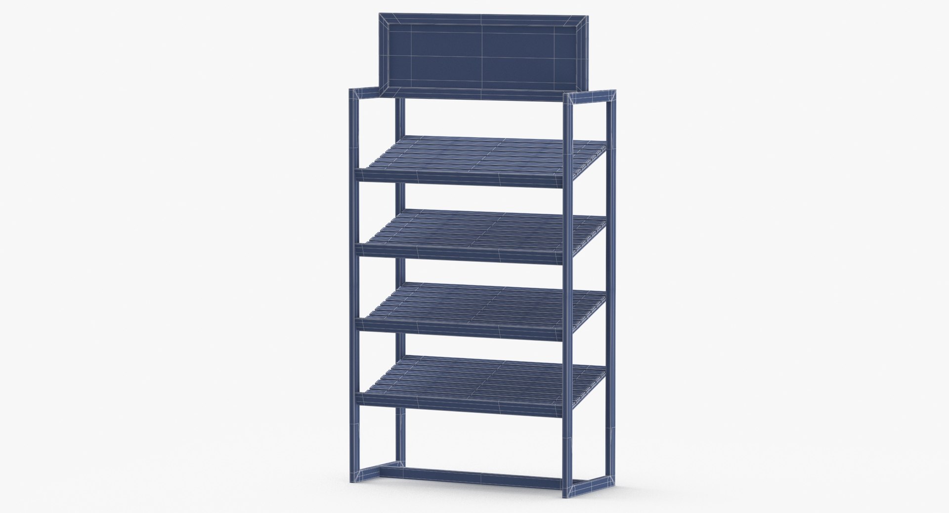 3D Bread Display Rack Standing Model - TurboSquid 1975622