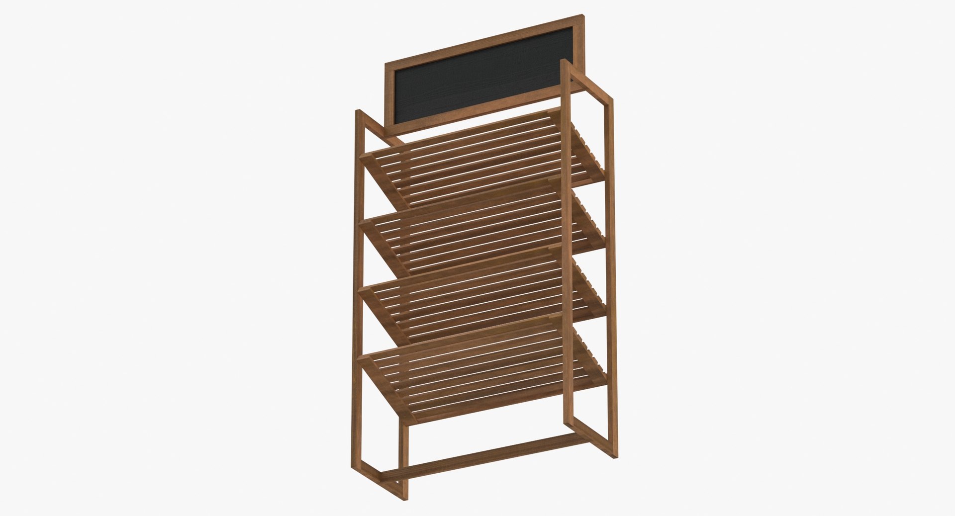 3D Bread Display Rack Standing Model - TurboSquid 1975622