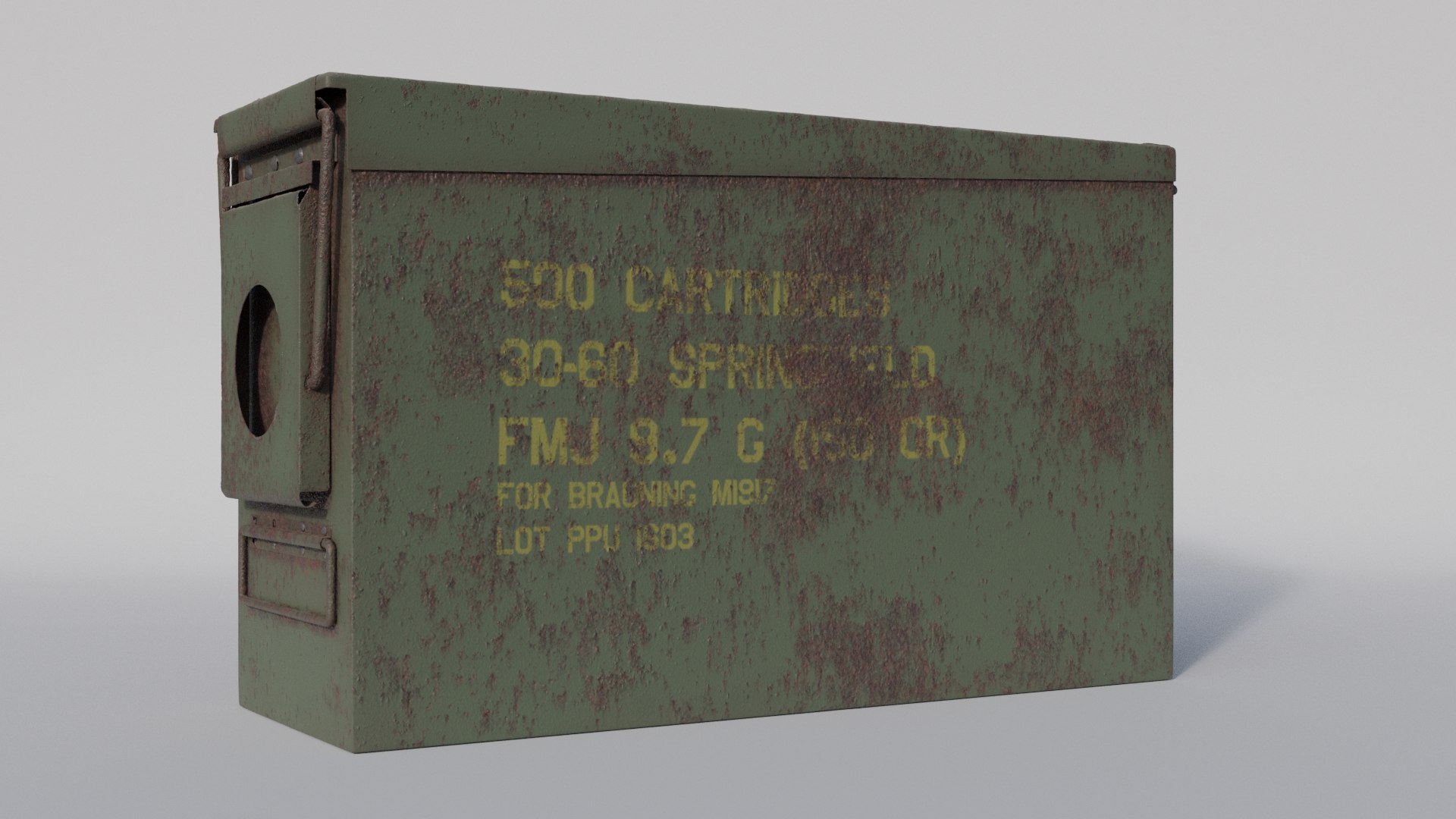 3D Ammo box model - TurboSquid 1782272
