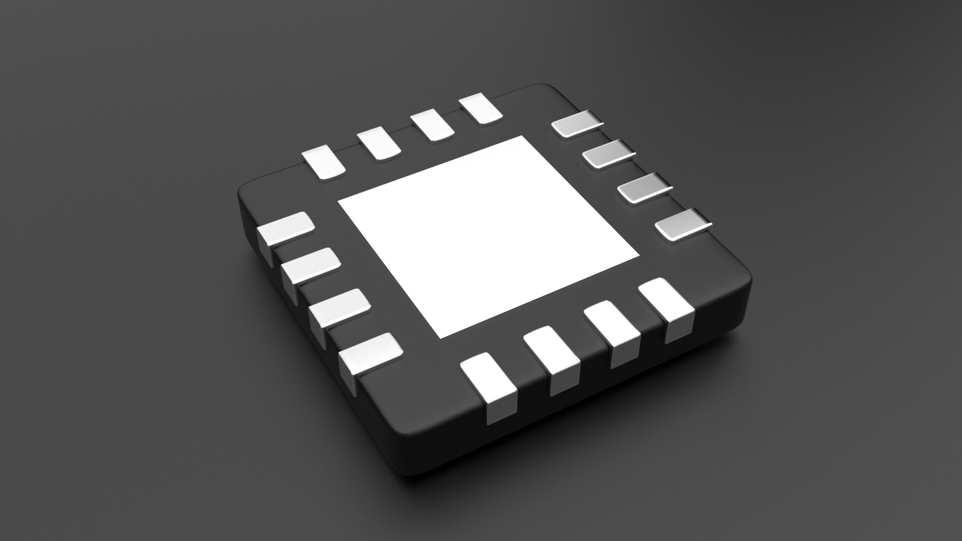 QFN-16 Chip Model - TurboSquid 2235364