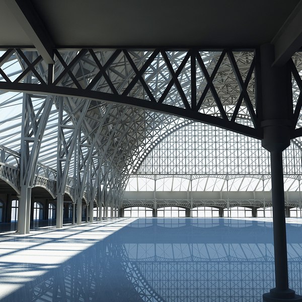 3ds max large architectural interior