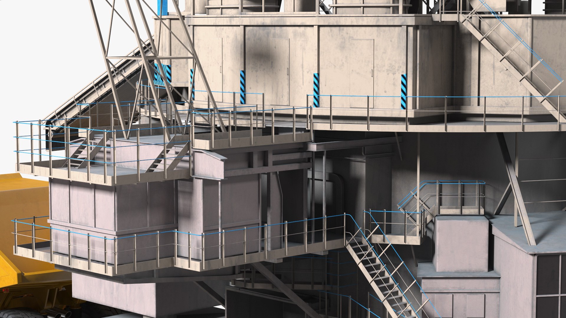 Mining Multi Bucket Wheel Excavator with Heavy Duty Dump Truck Liebherr ...