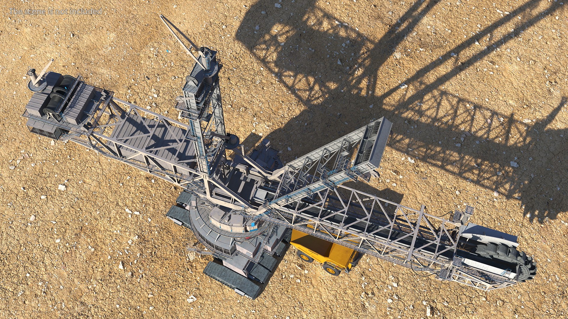 Mining Multi Bucket Wheel Excavator with Heavy Duty Dump Truck Liebherr ...