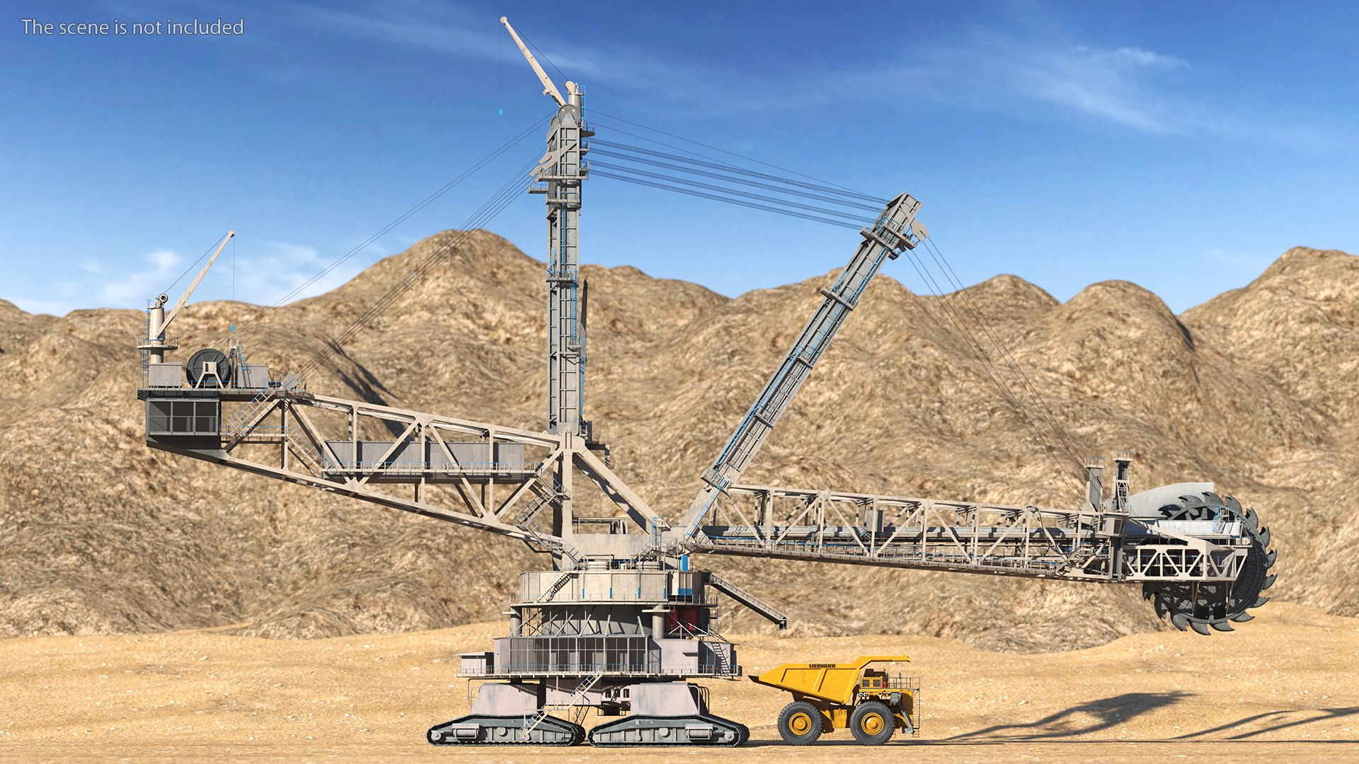 Mining Multi Bucket Wheel Excavator with Heavy Duty Dump Truck Liebherr ...