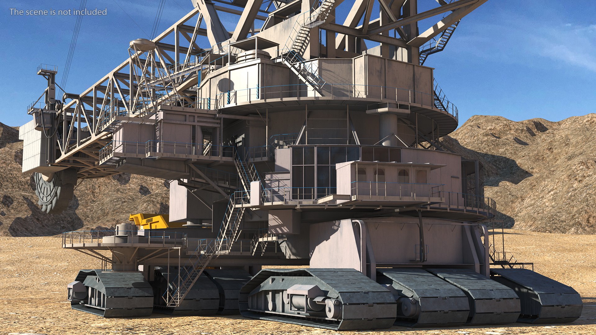 Mining Multi Bucket Wheel Excavator with Heavy Duty Dump Truck Liebherr ...