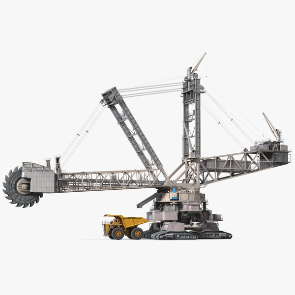 Mining Multi Bucket Wheel Excavator with Heavy Duty Dump Truck Liebherr ...