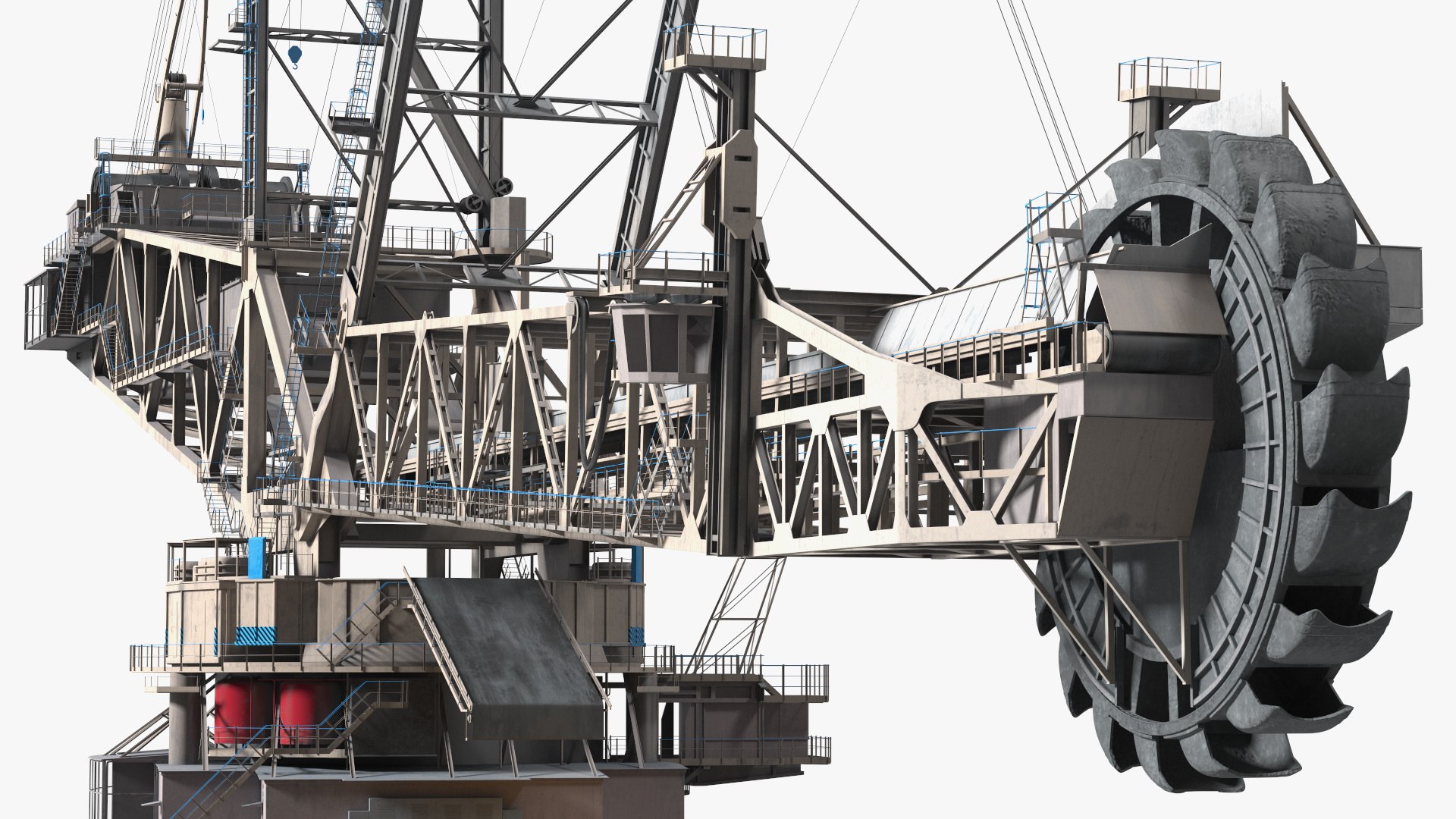 Mining Multi Bucket Wheel Excavator with Heavy Duty Dump Truck Liebherr ...