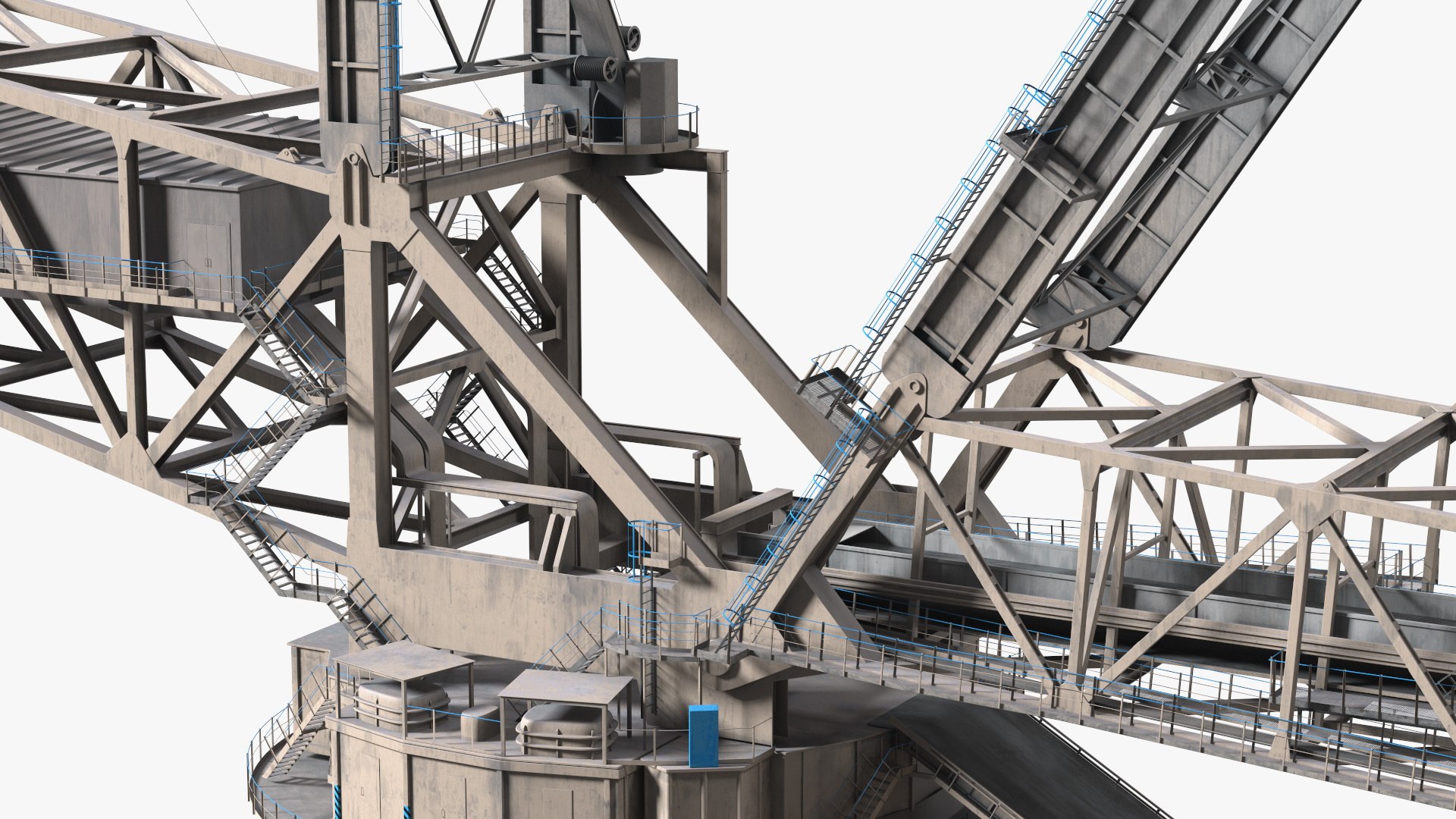 Mining Multi Bucket Wheel Excavator with Heavy Duty Dump Truck Liebherr ...