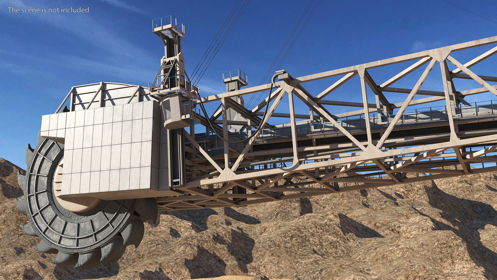 Mining Multi Bucket Wheel Excavator with Heavy Duty Dump Truck Liebherr ...