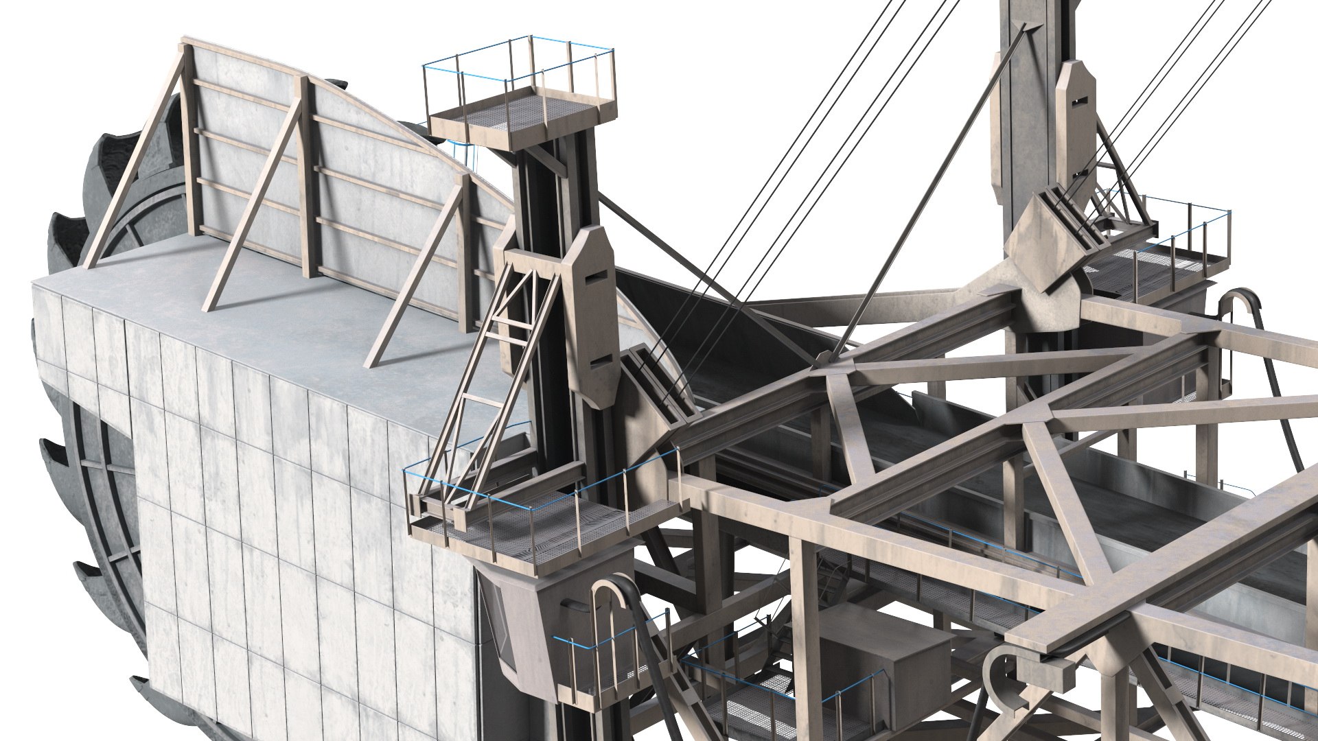 Mining Multi Bucket Wheel Excavator with Heavy Duty Dump Truck Liebherr ...