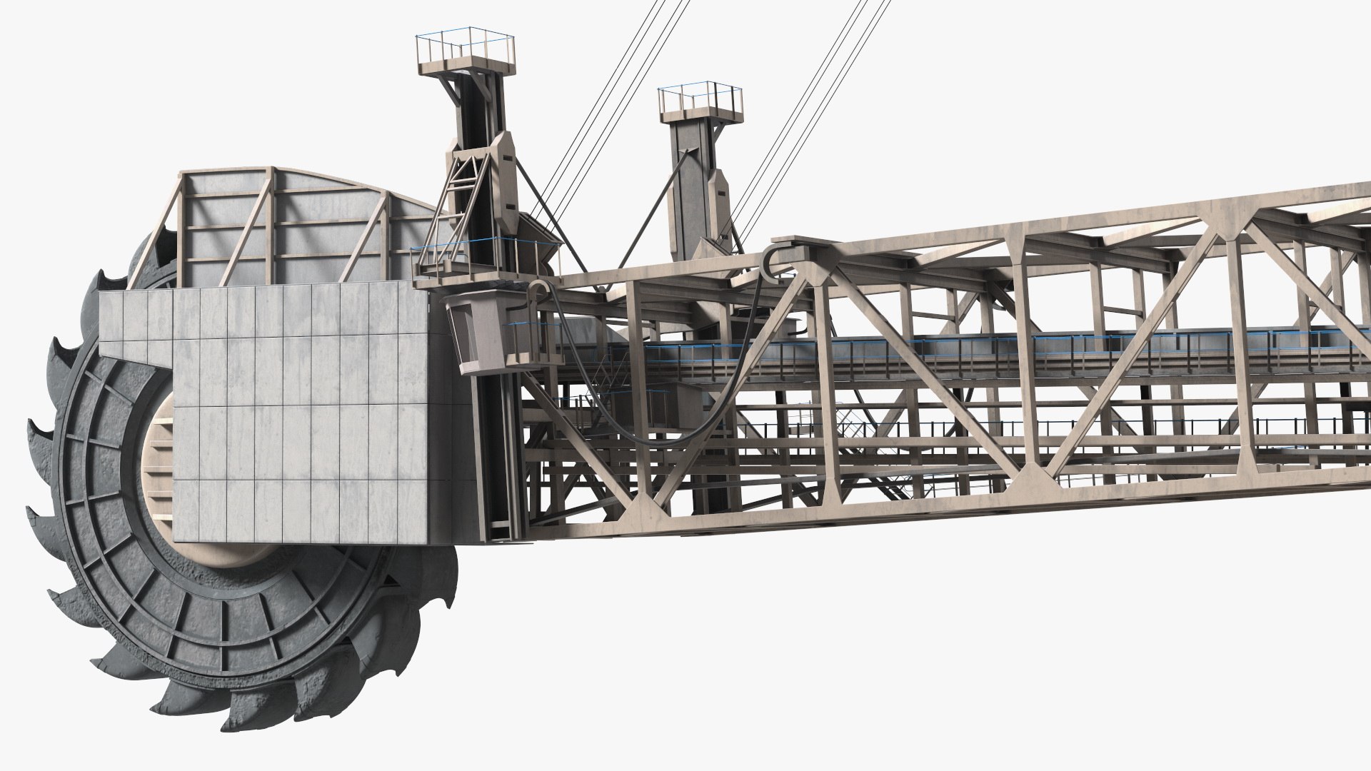 Mining Multi Bucket Wheel Excavator with Heavy Duty Dump Truck Liebherr ...