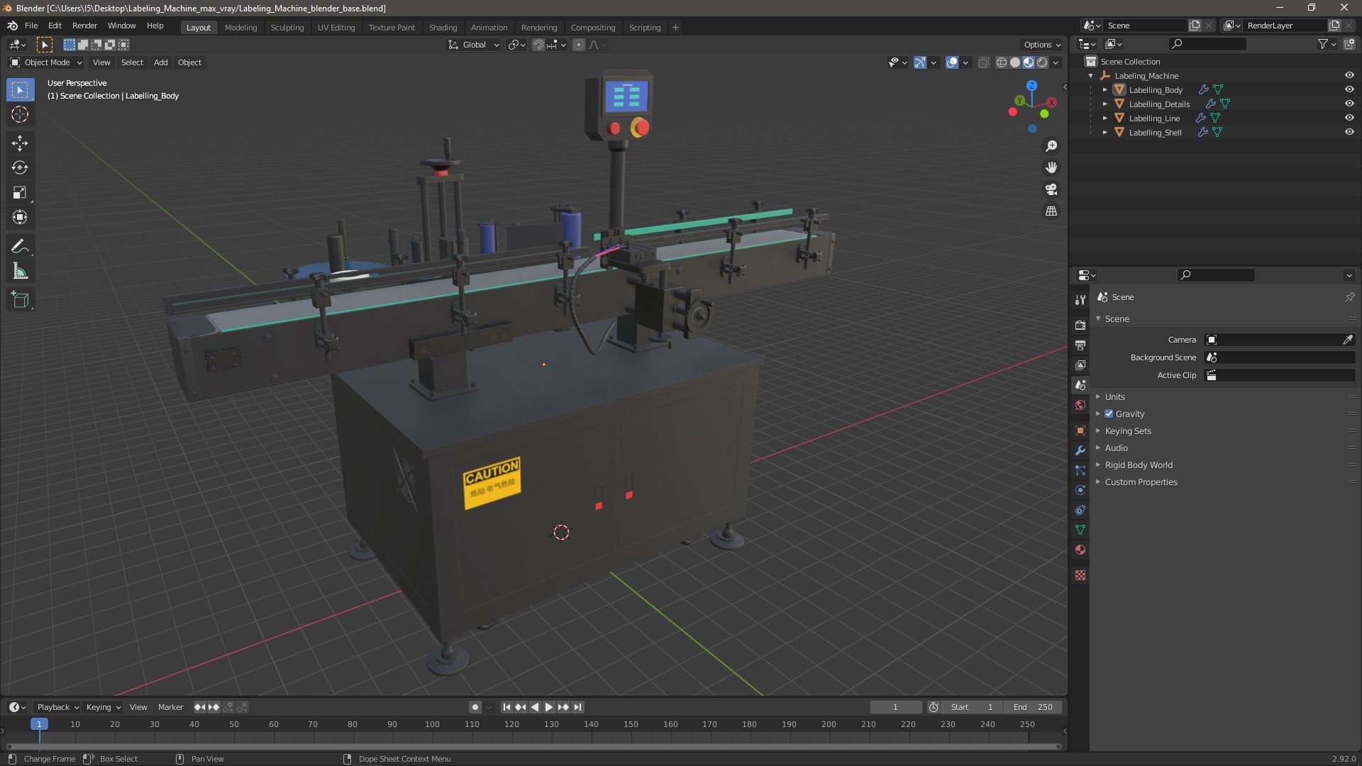 Labeling Machine 3D Model - TurboSquid 2256214