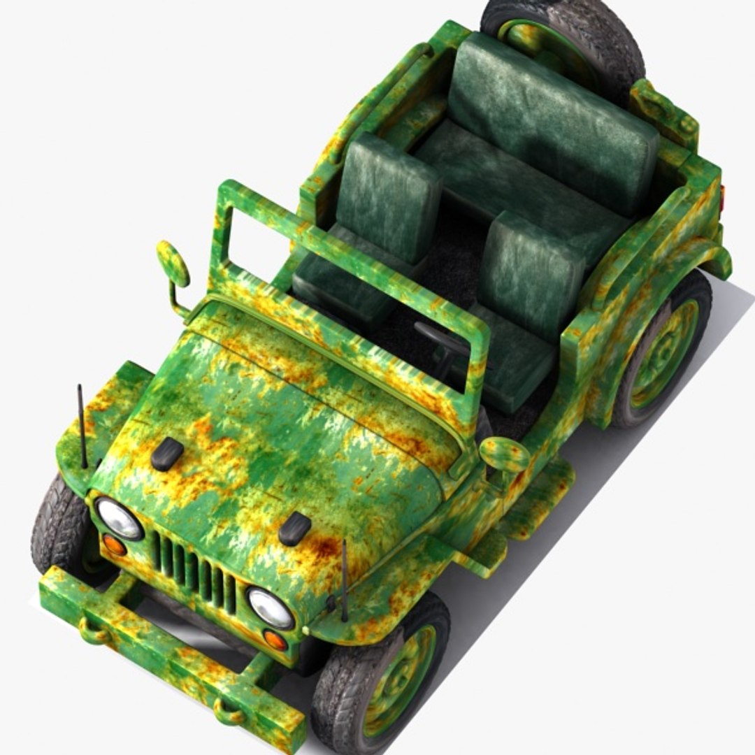 Military jeep toon model - TurboSquid 1548712