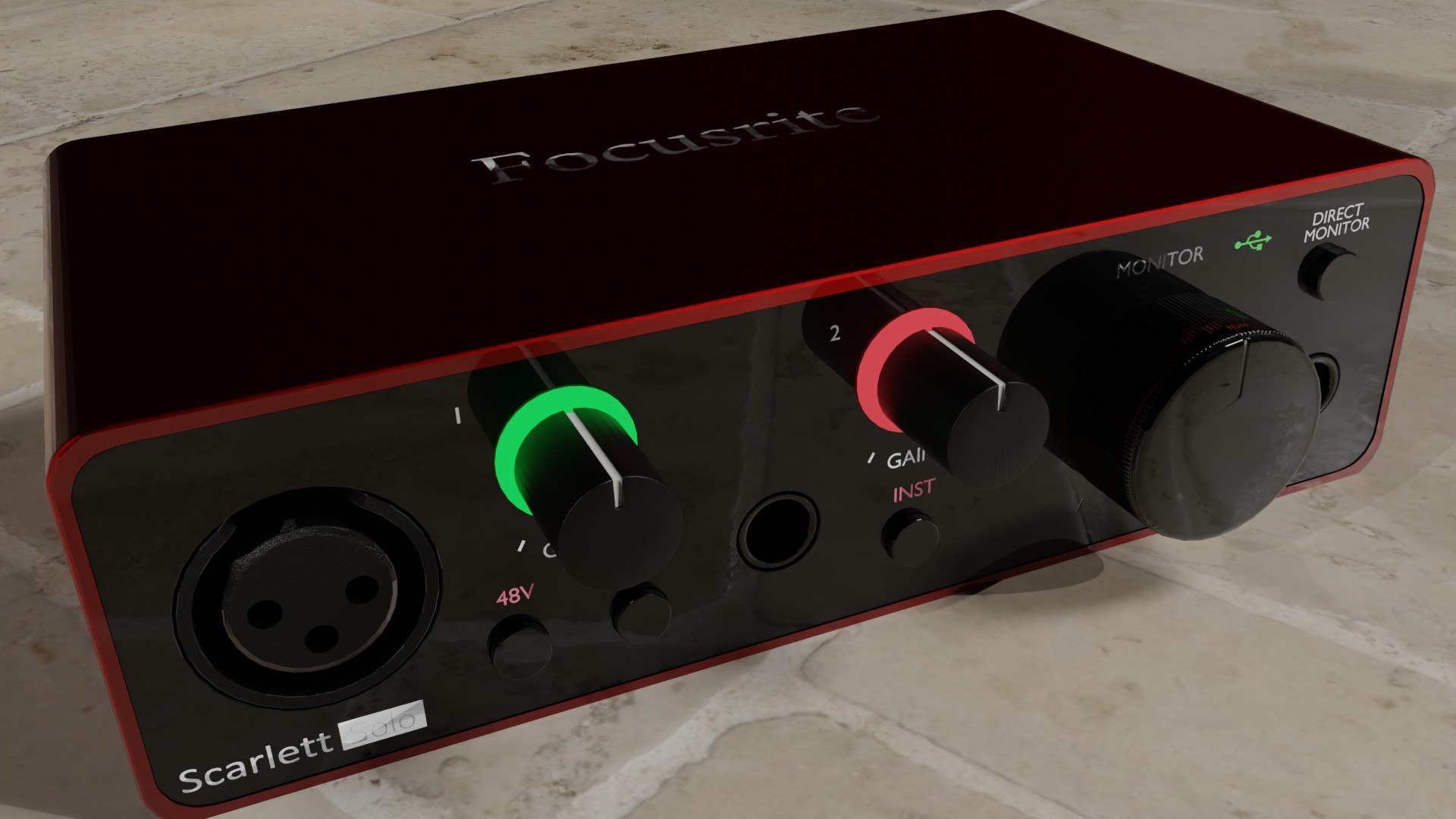Soundcard Scarlett Solo Gen 3 3D Model - TurboSquid 2197590