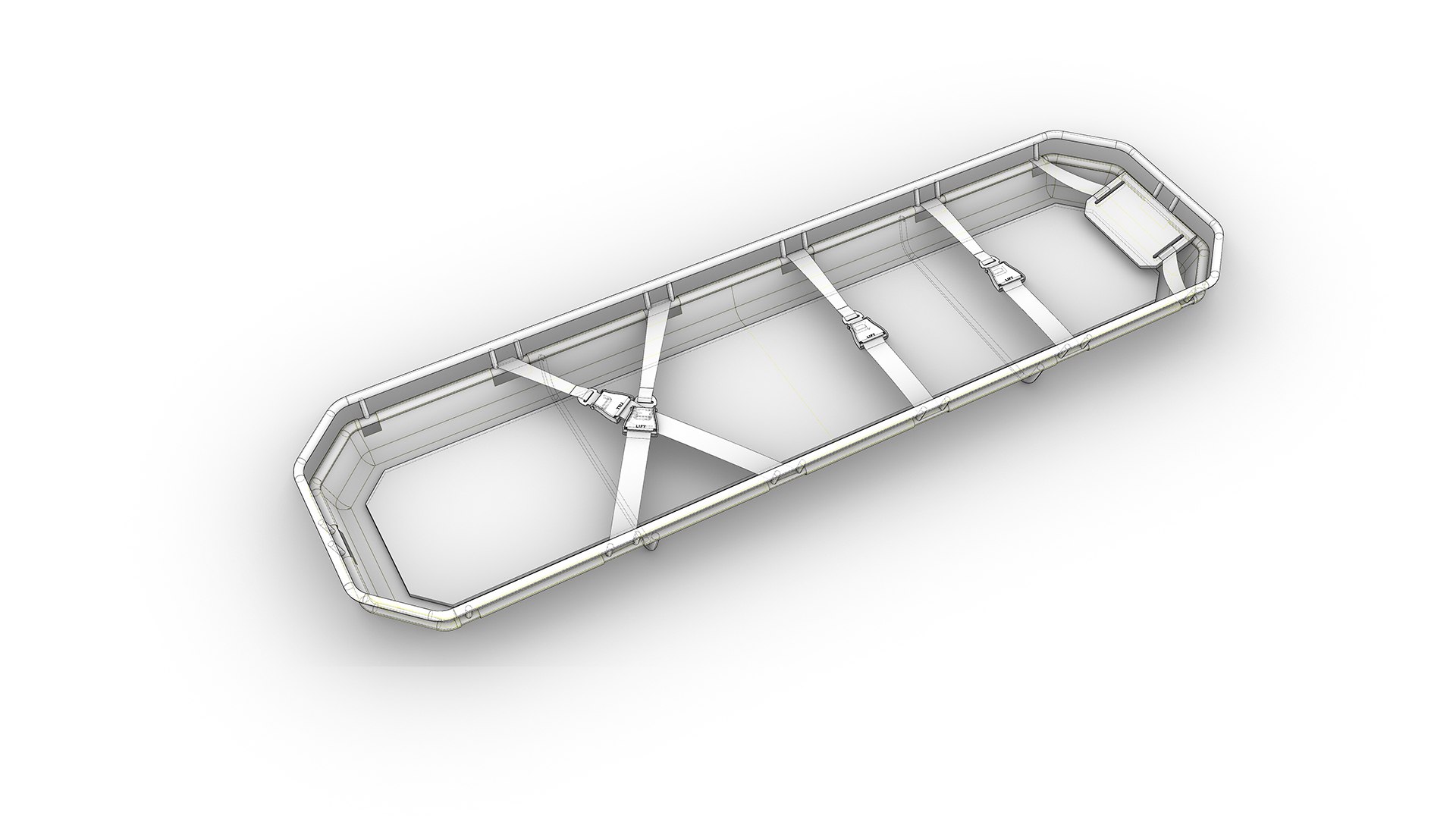 3D Model Solas Plastic Stretcher - TurboSquid 2211448