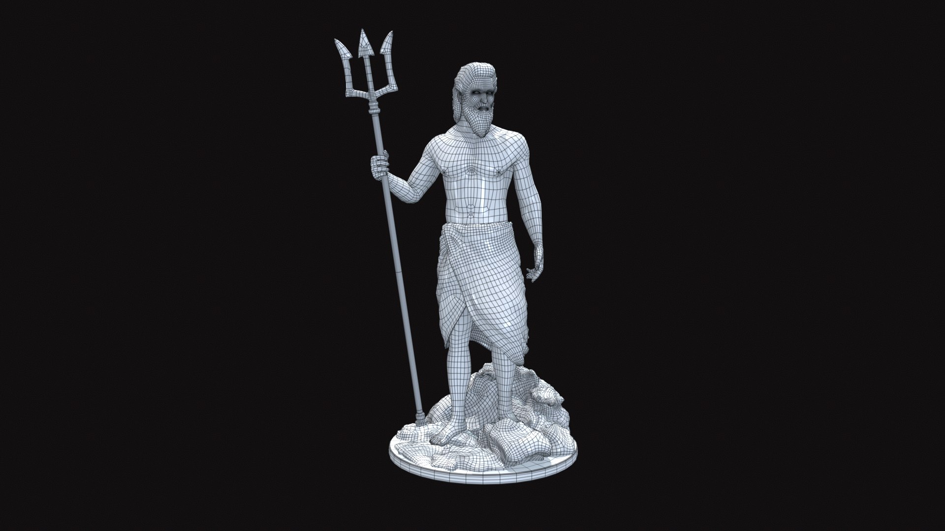 3D Medieval Poseidon Model - TurboSquid 2318377