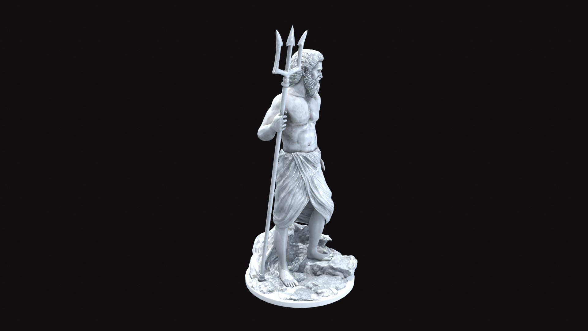3D Medieval Poseidon Model - TurboSquid 2318377