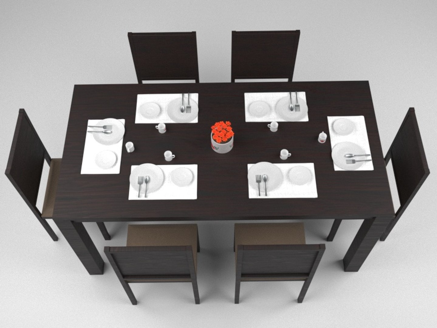 3D Model Dining Table - TurboSquid 2078333