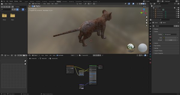 modelo 3d León bebé de piel montado en Blender - TurboSquid 2024121