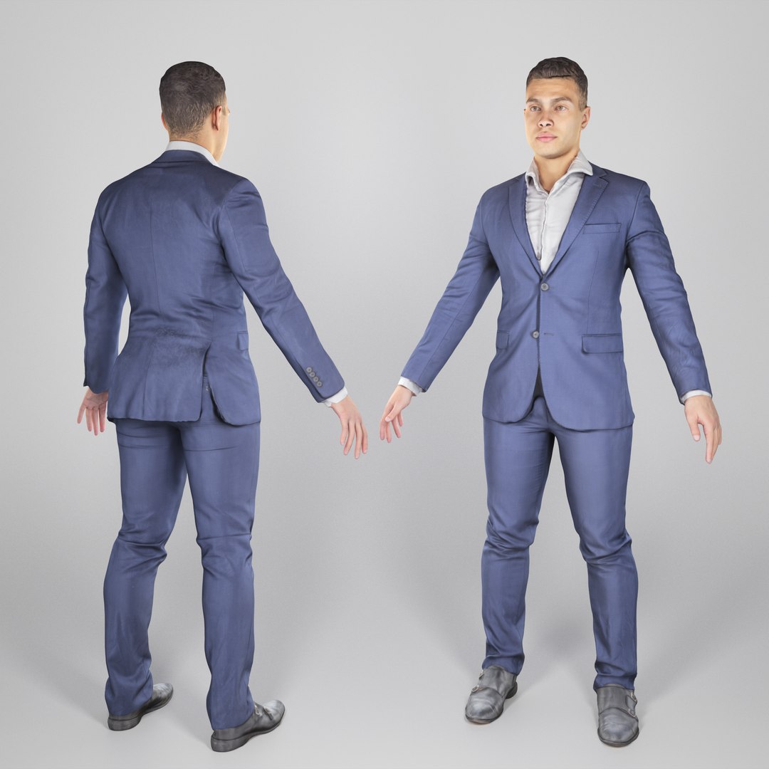 3D Photogrammetry Man A-pose Body Character - TurboSquid 1583832