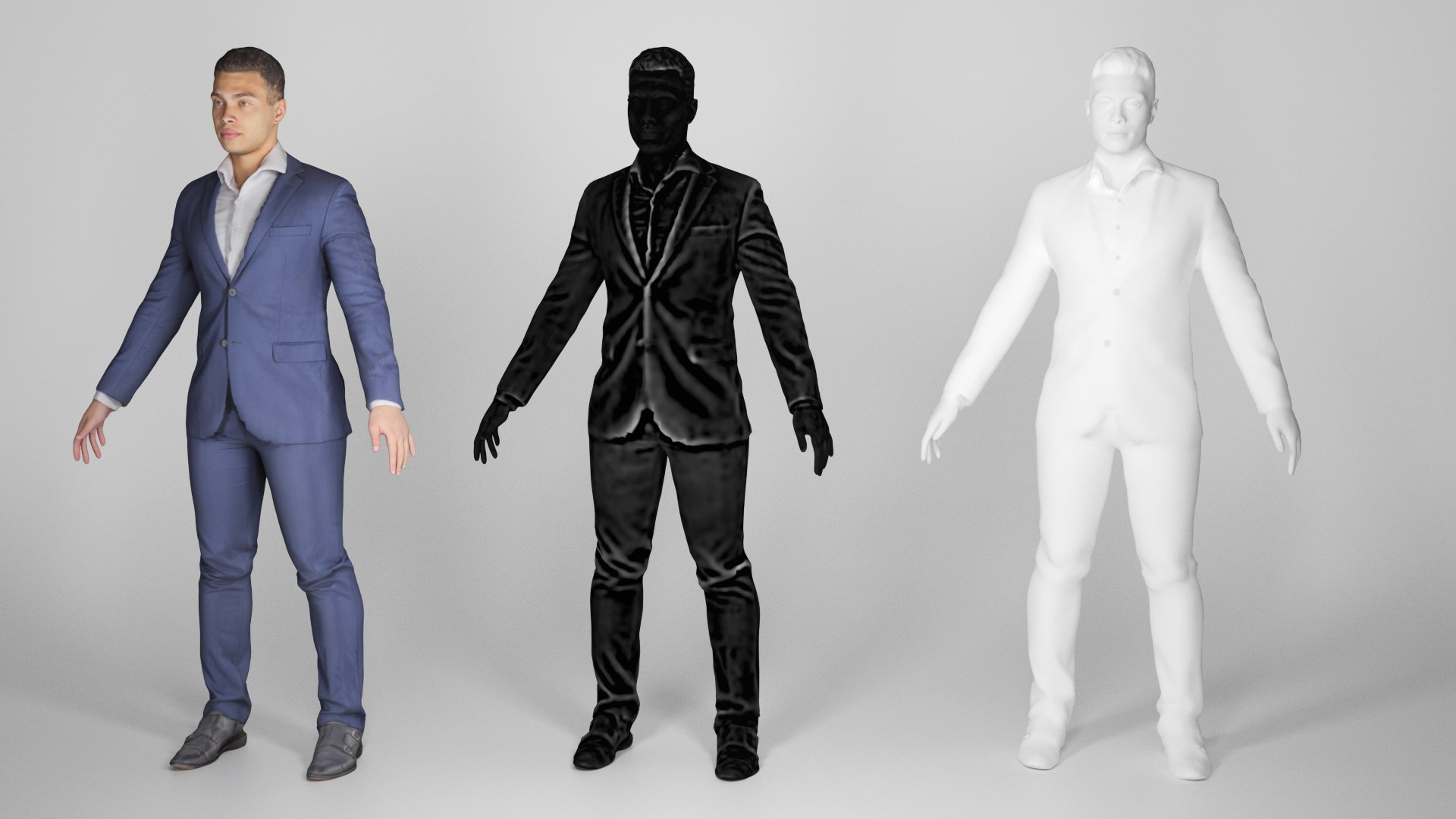 3D Photogrammetry Man A-pose Body Character - TurboSquid 1583832