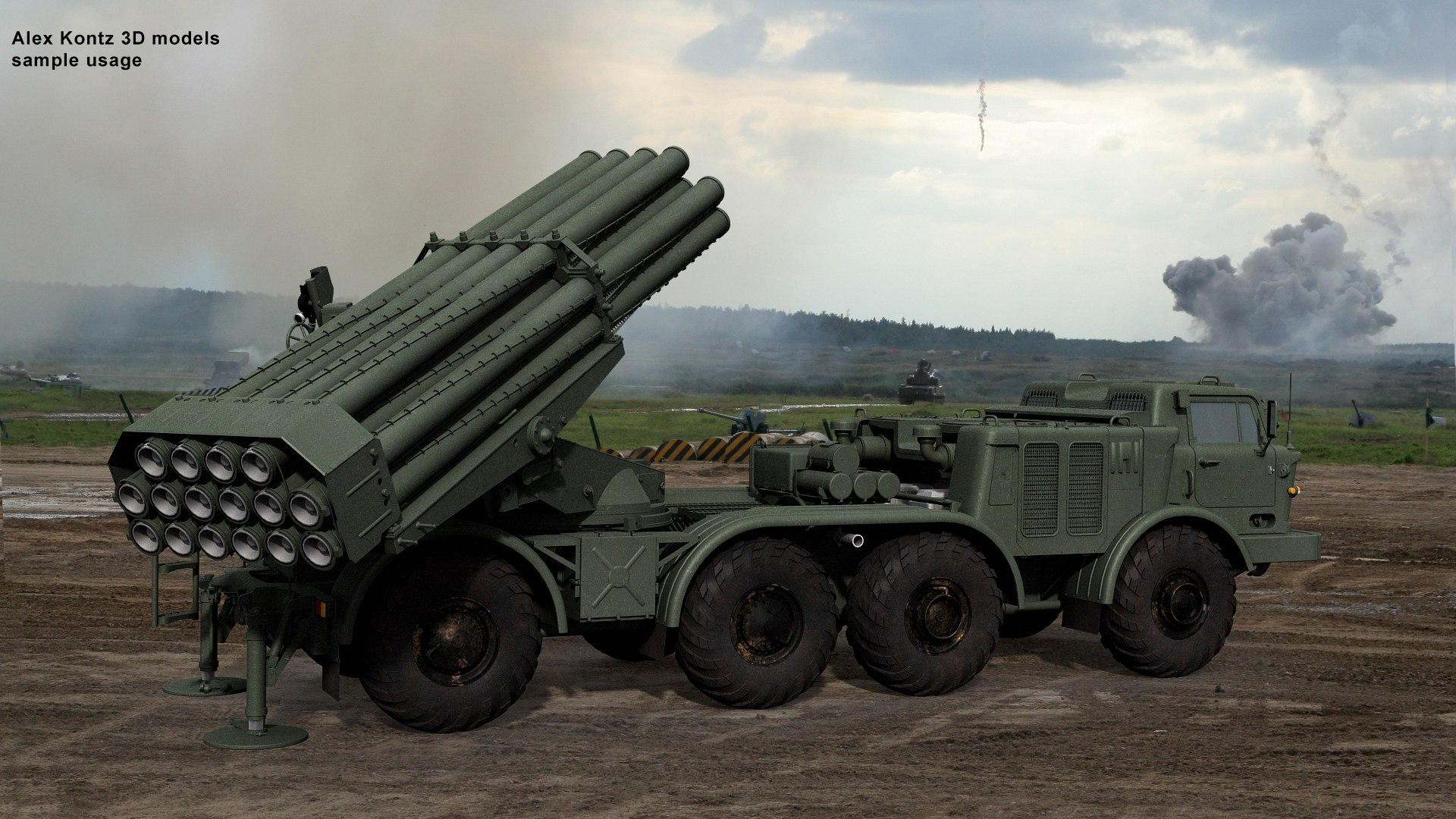 BM-27 Uragan 3D 모델 - TurboSquid 2068017