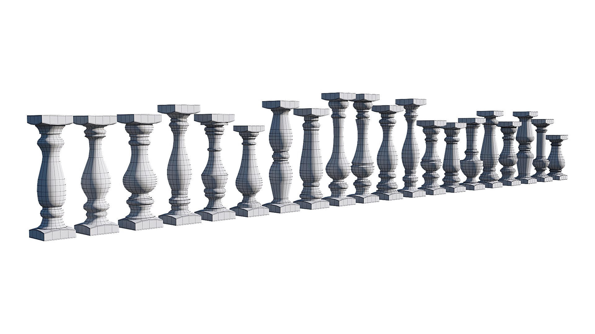 3D model architecture baluster - TurboSquid 1698259