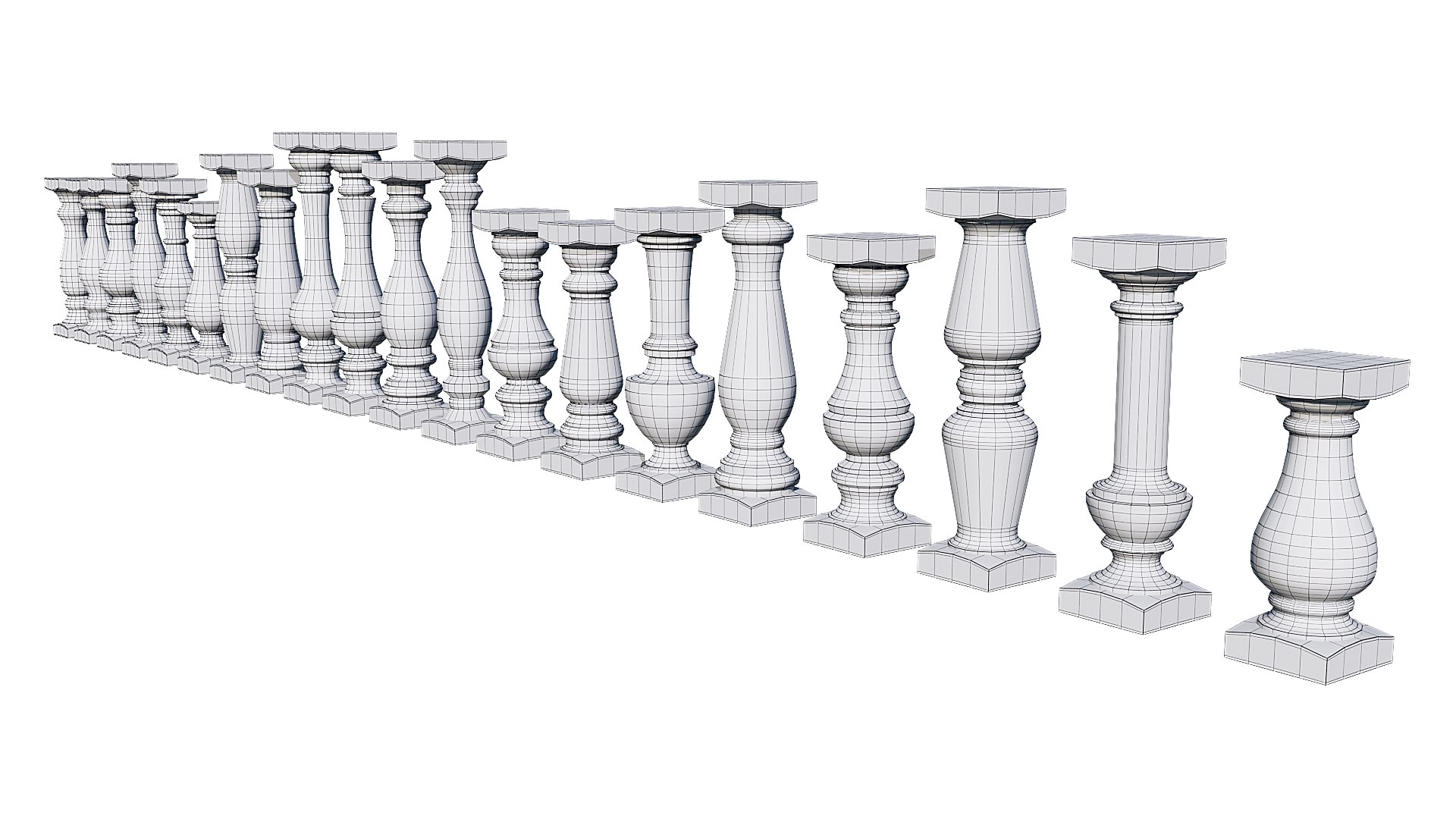 3D model architecture baluster - TurboSquid 1698259