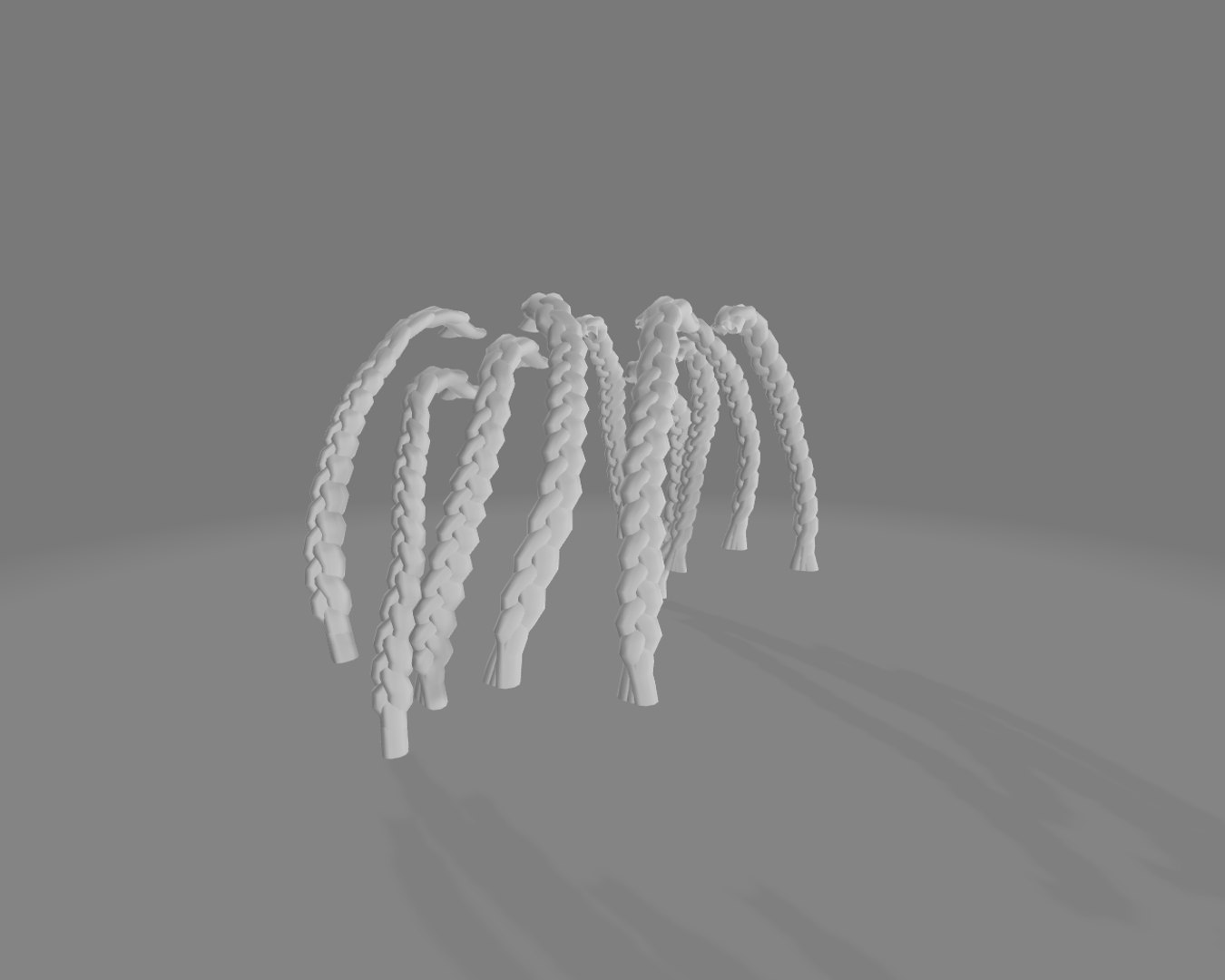 Braided Hair 3D Model - TurboSquid 1385449