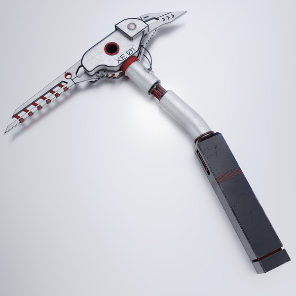 modelo 3d Sci-fi pickaxe lowpoly PBR - TurboSquid 1927315