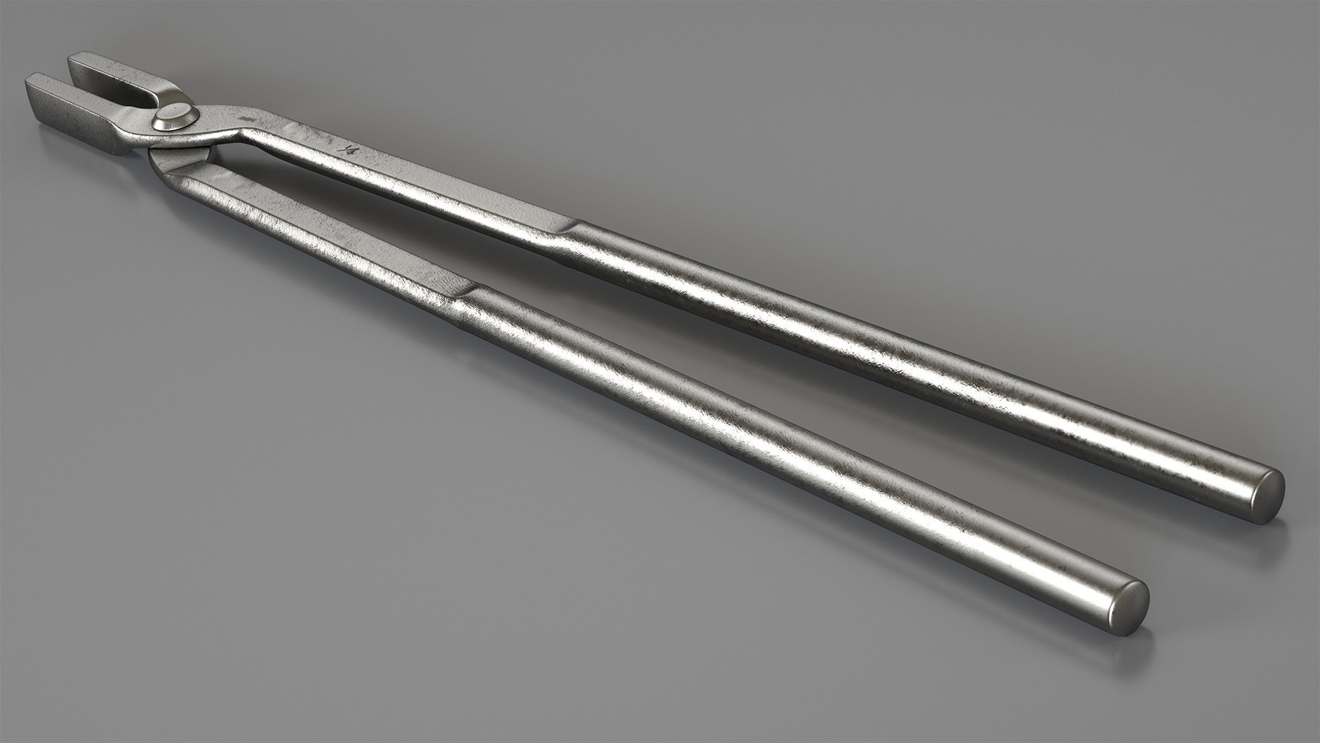 Blacksmith Flat Jaw Tongs 3D - TurboSquid 1468934