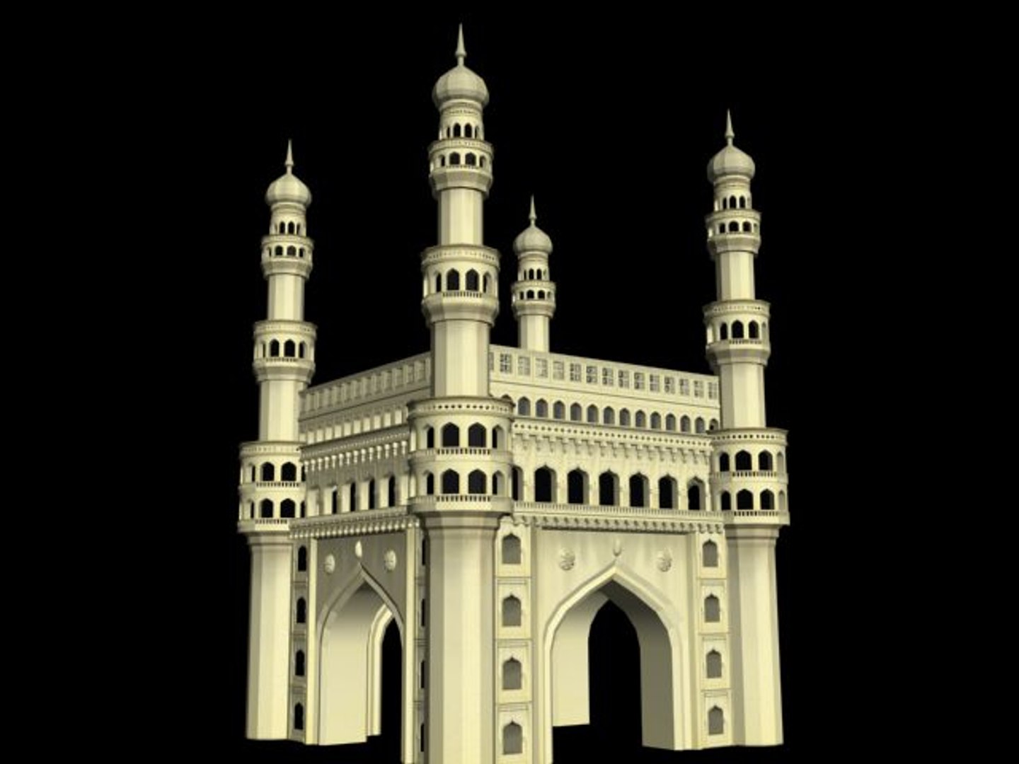 3d Architecture Charminar