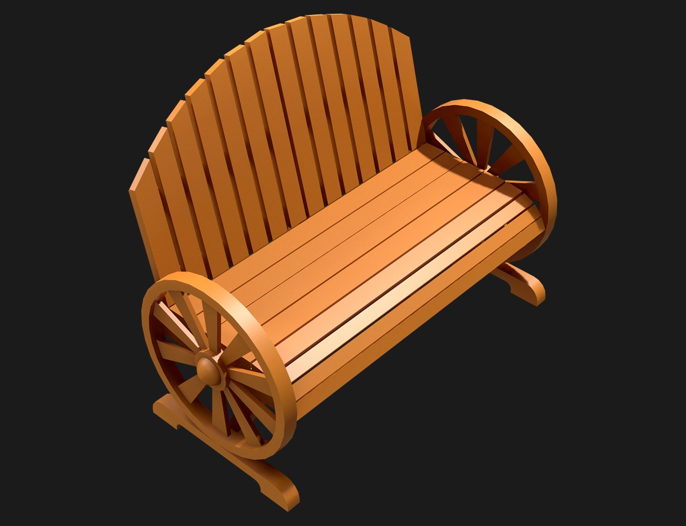 3D Garden Bench 2 Model - TurboSquid 2308197