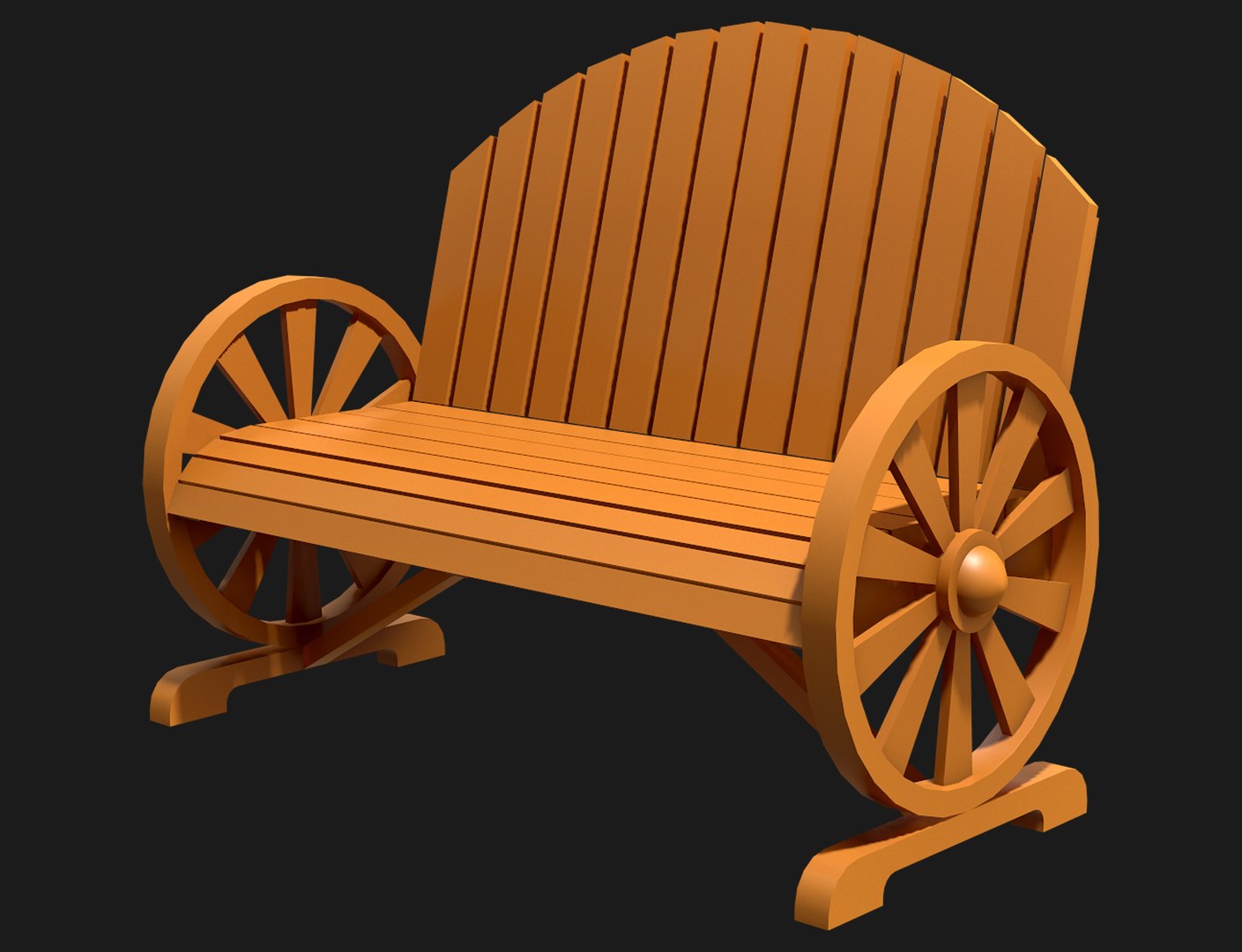 3D Garden Bench 2 Model - TurboSquid 2308197
