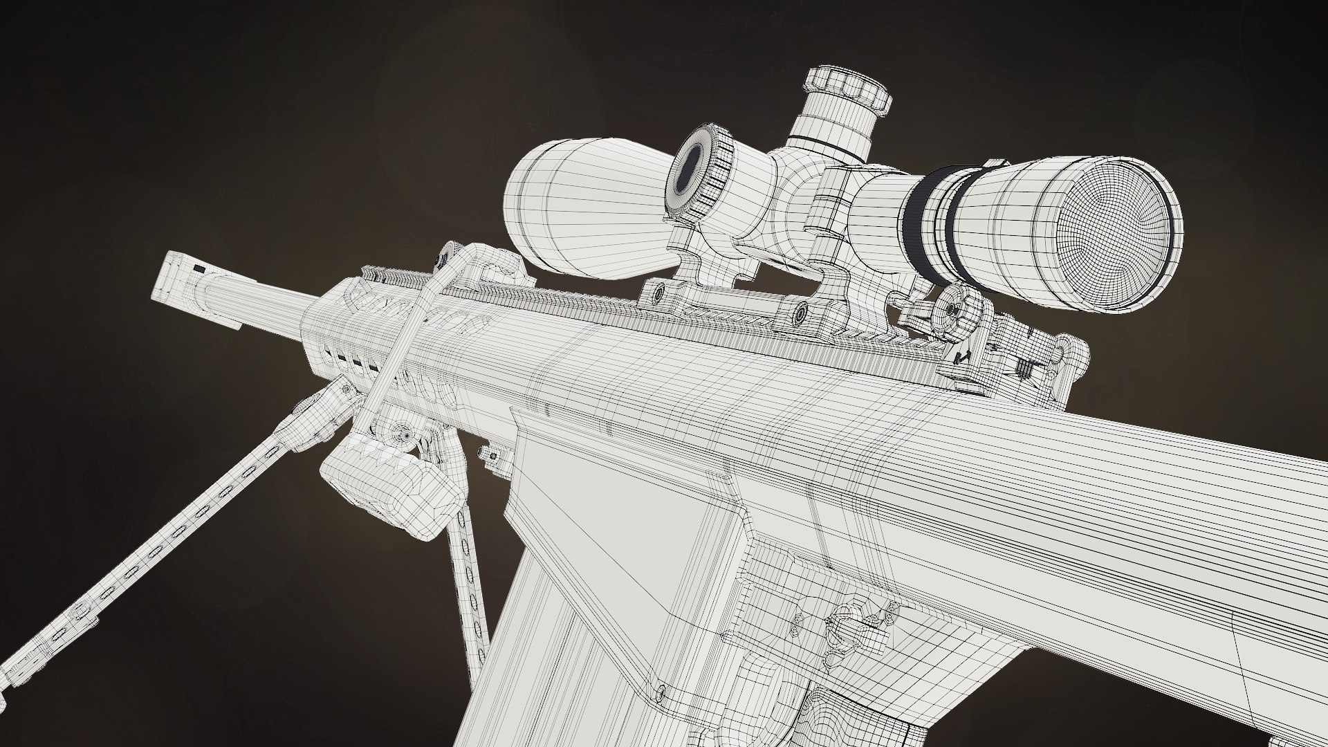 Barrett M82a1 3D Model - TurboSquid 1321547