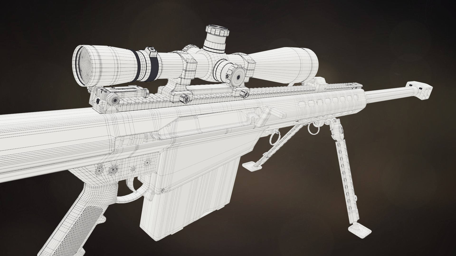 Barrett M82a1 3D Model - TurboSquid 1321547