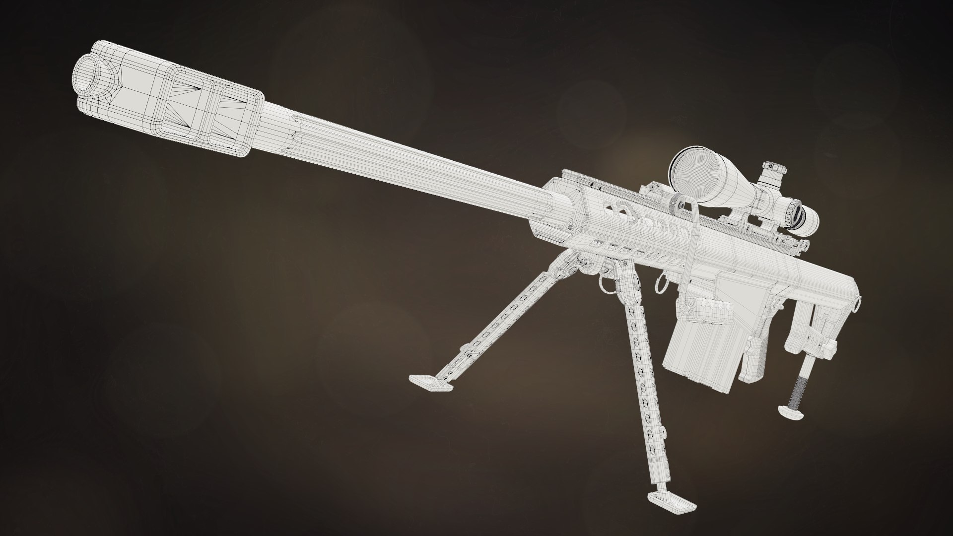 Barrett M82a1 3D Model - TurboSquid 1321547