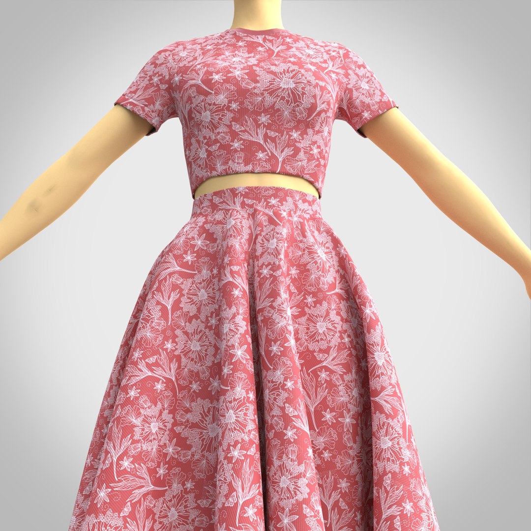 3D Model Fancy Dress - Circle - TurboSquid 1432591