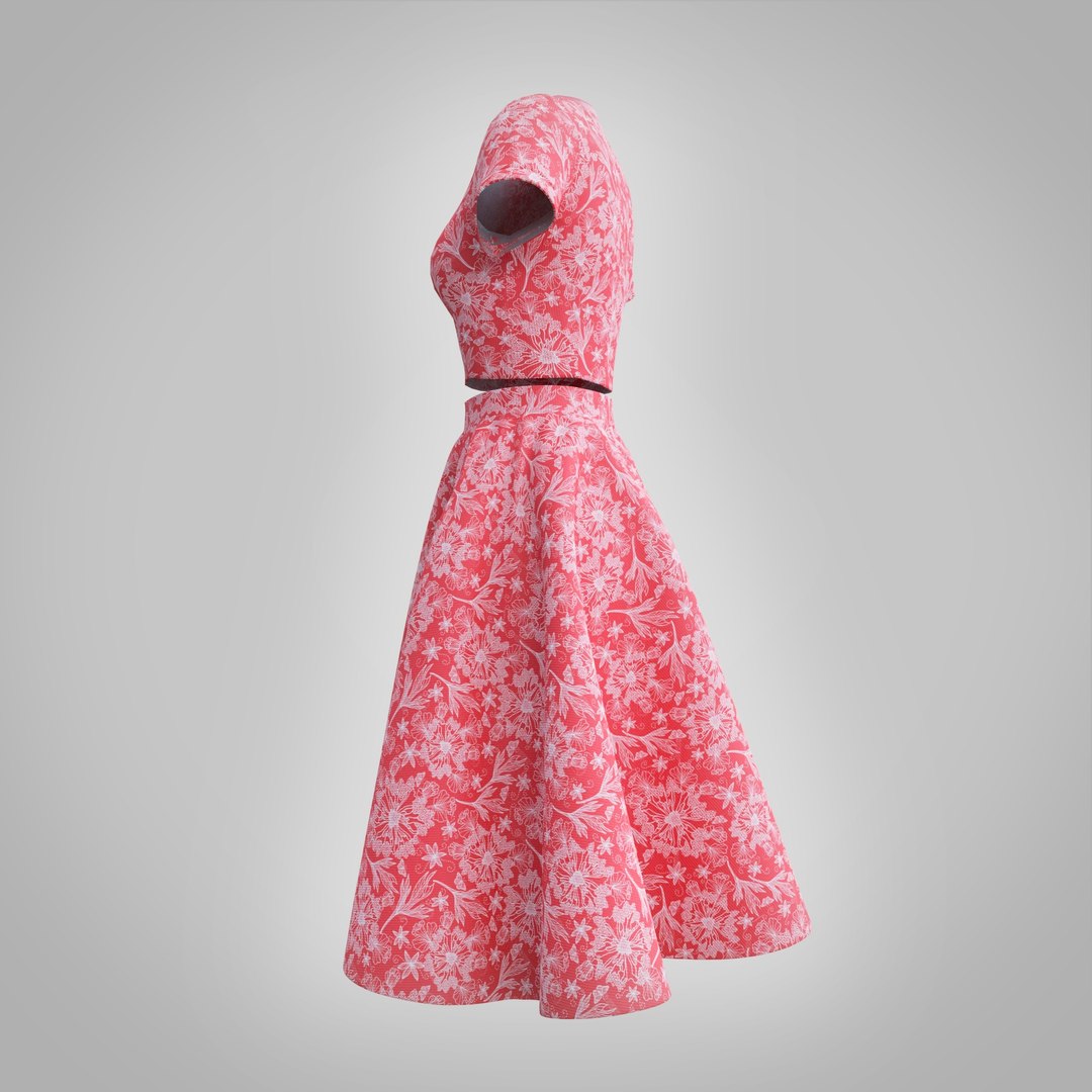 3D Model Fancy Dress - Circle - TurboSquid 1432591