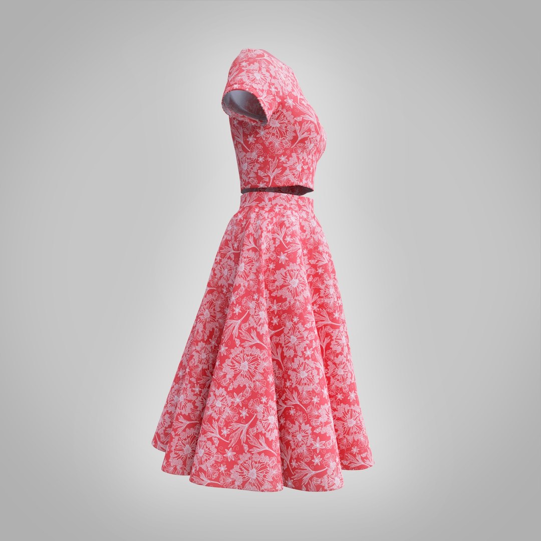 3D Model Fancy Dress - Circle - TurboSquid 1432591