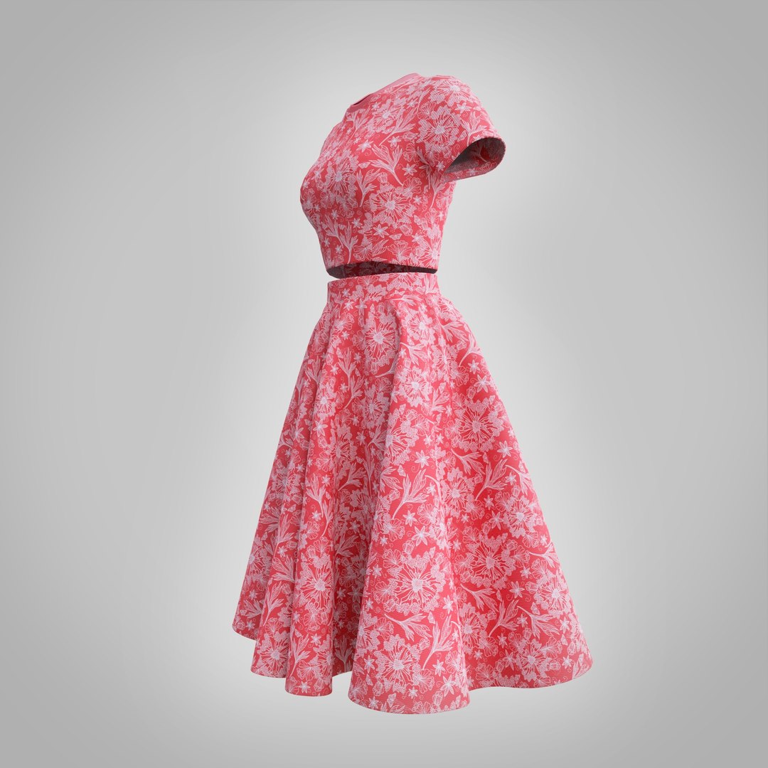 3D Model Fancy Dress - Circle - TurboSquid 1432591